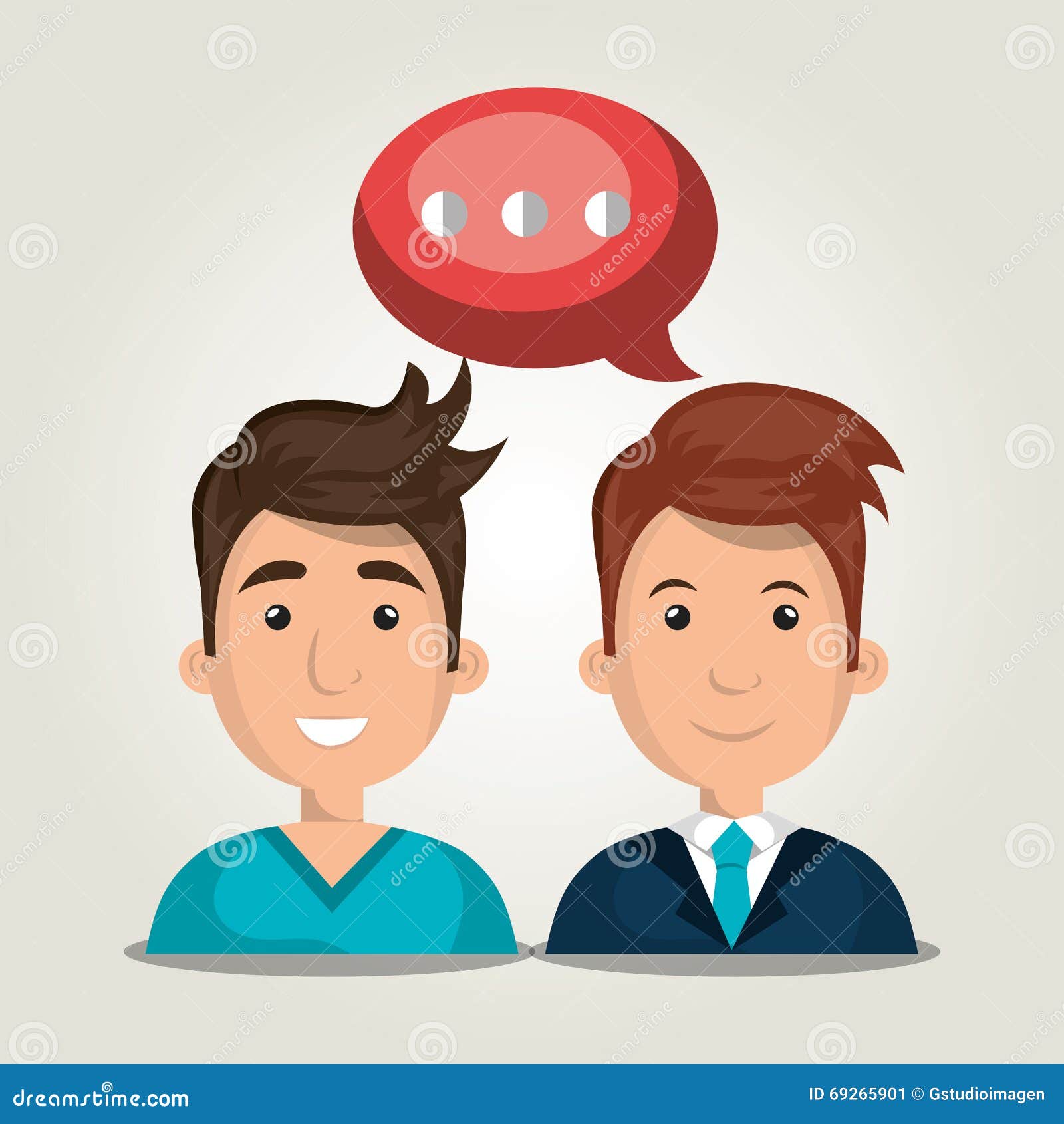 People Communicating Design Stock Illustration - Illustration of chat ...