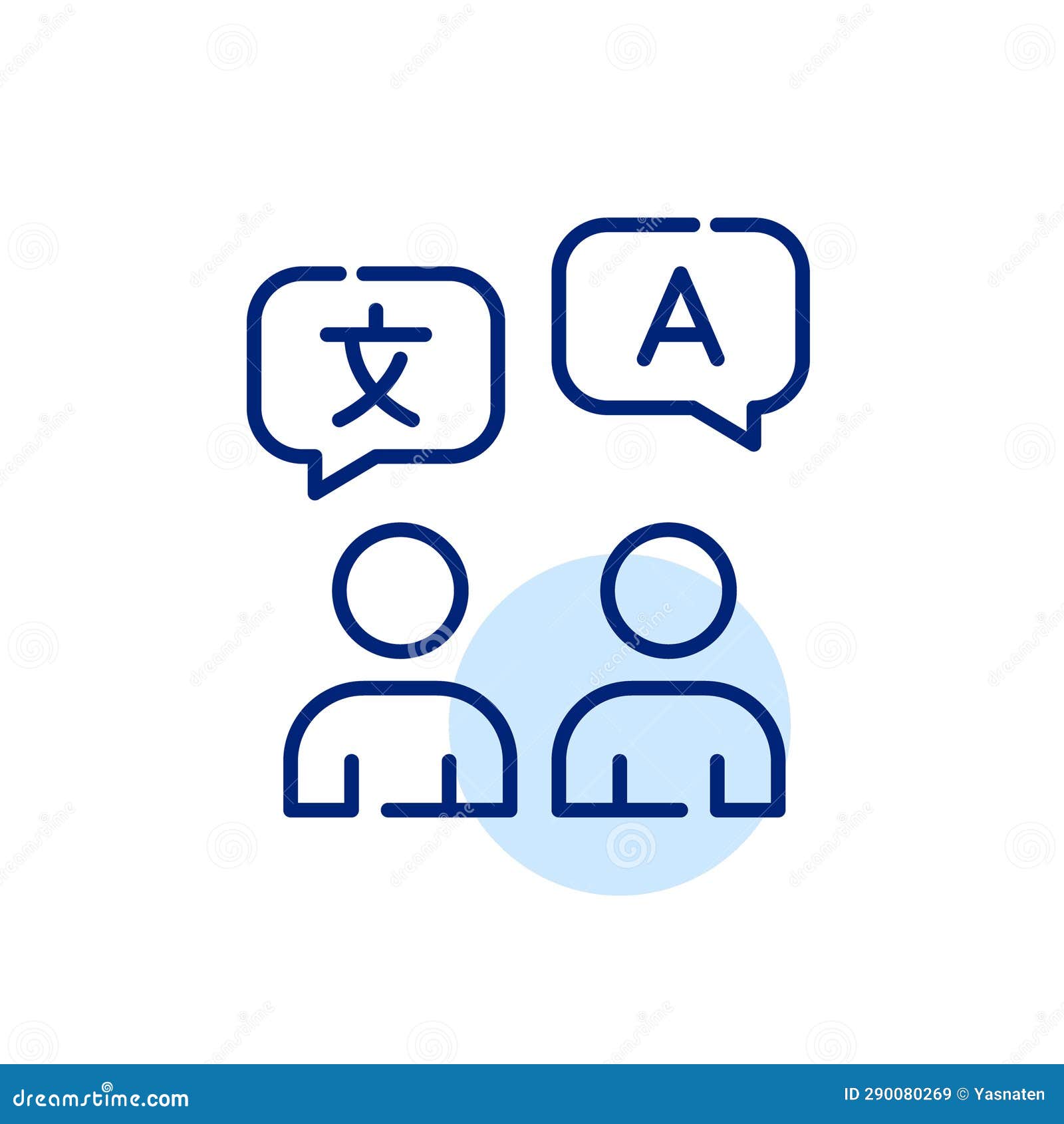 People Communicating in Different Languages. Pixel Perfect Icon Stock ...