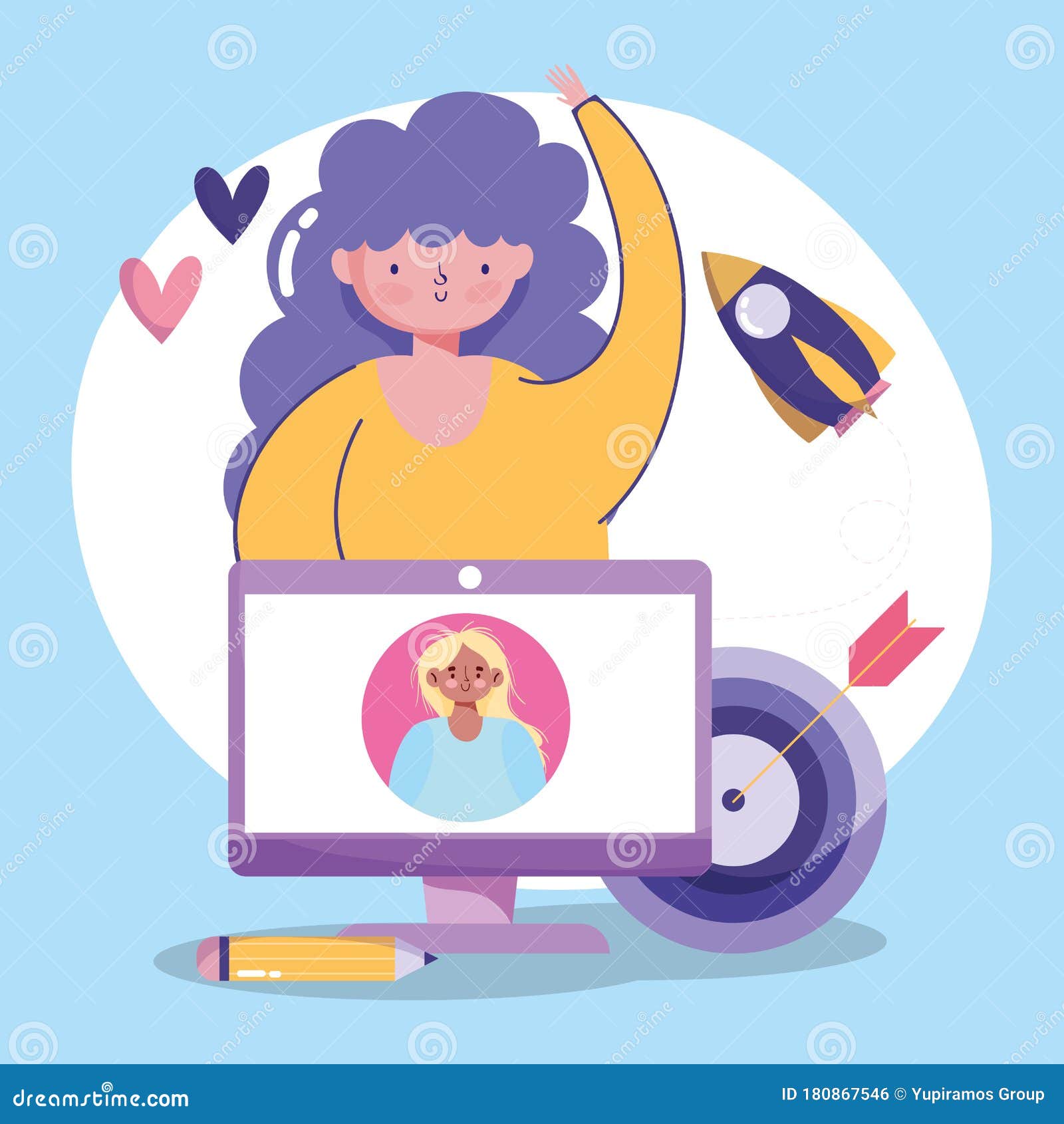 People Communication and Technology, Girls Computer Target Creativity ...