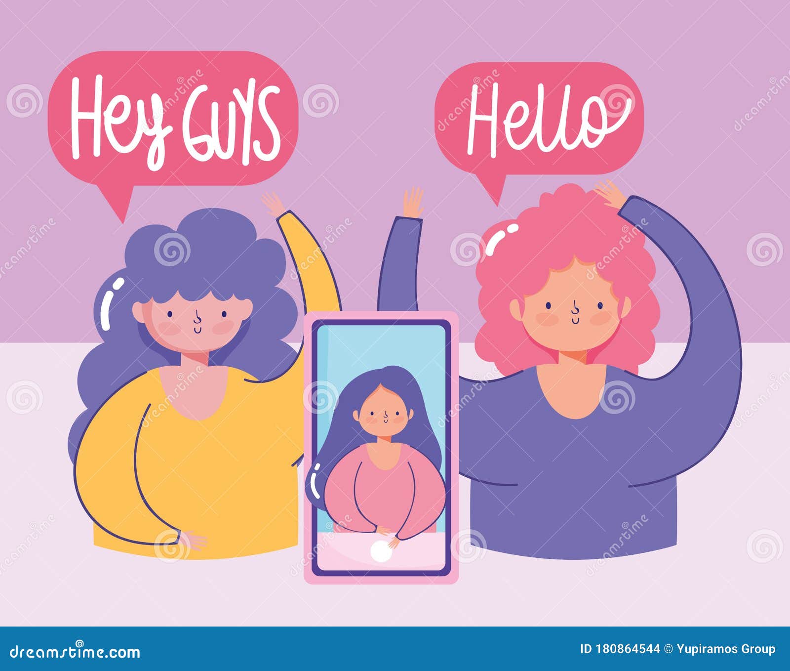 People Communication and Technology, Girls Talking Smartphone ...