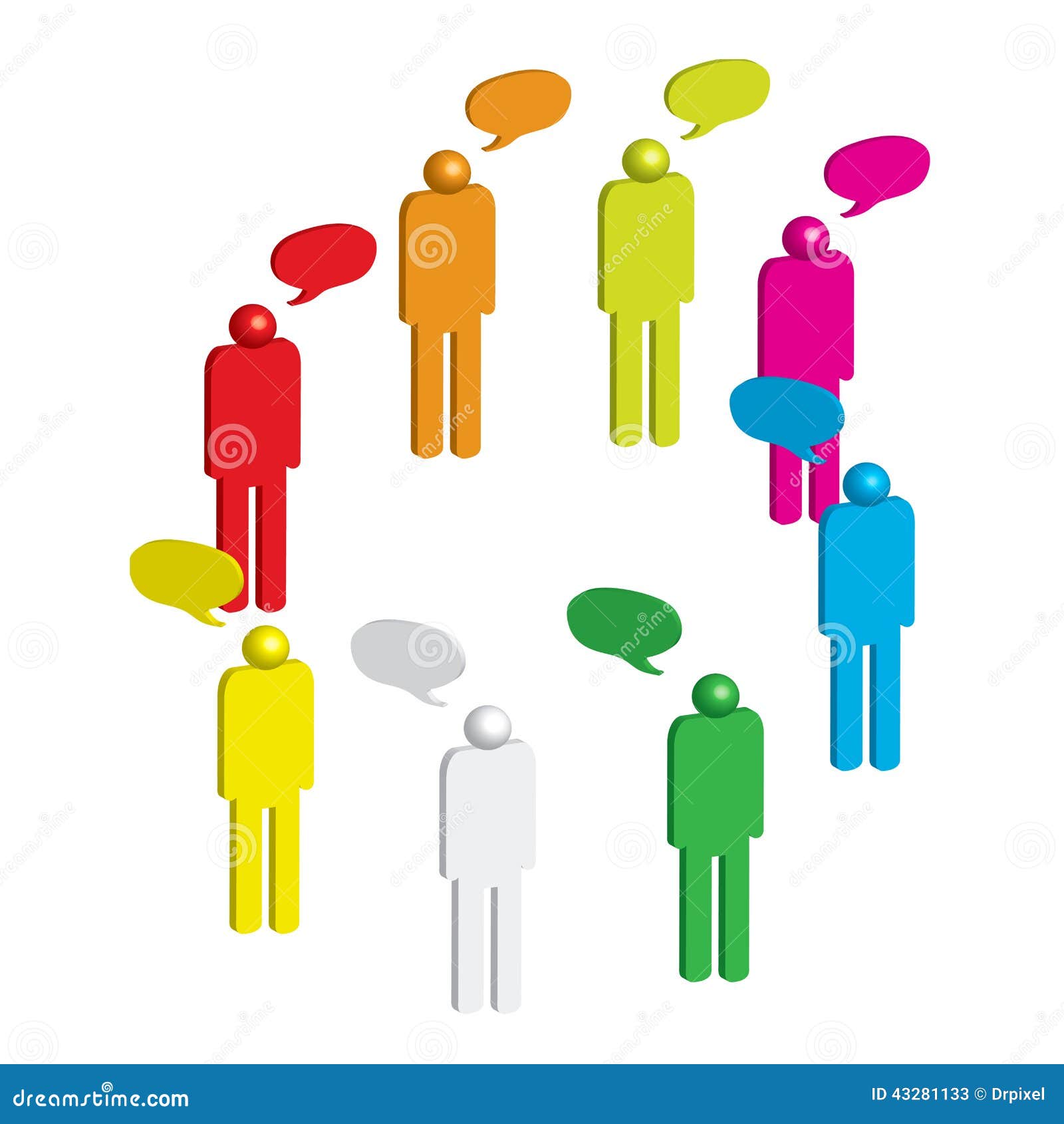 People Communications Concept Stock Illustration - Illustration of ...