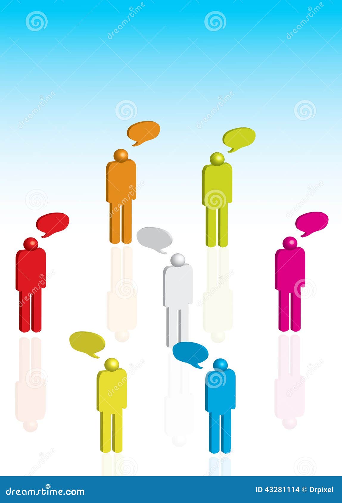 People Communications Concept Stock Illustration - Illustration of ...