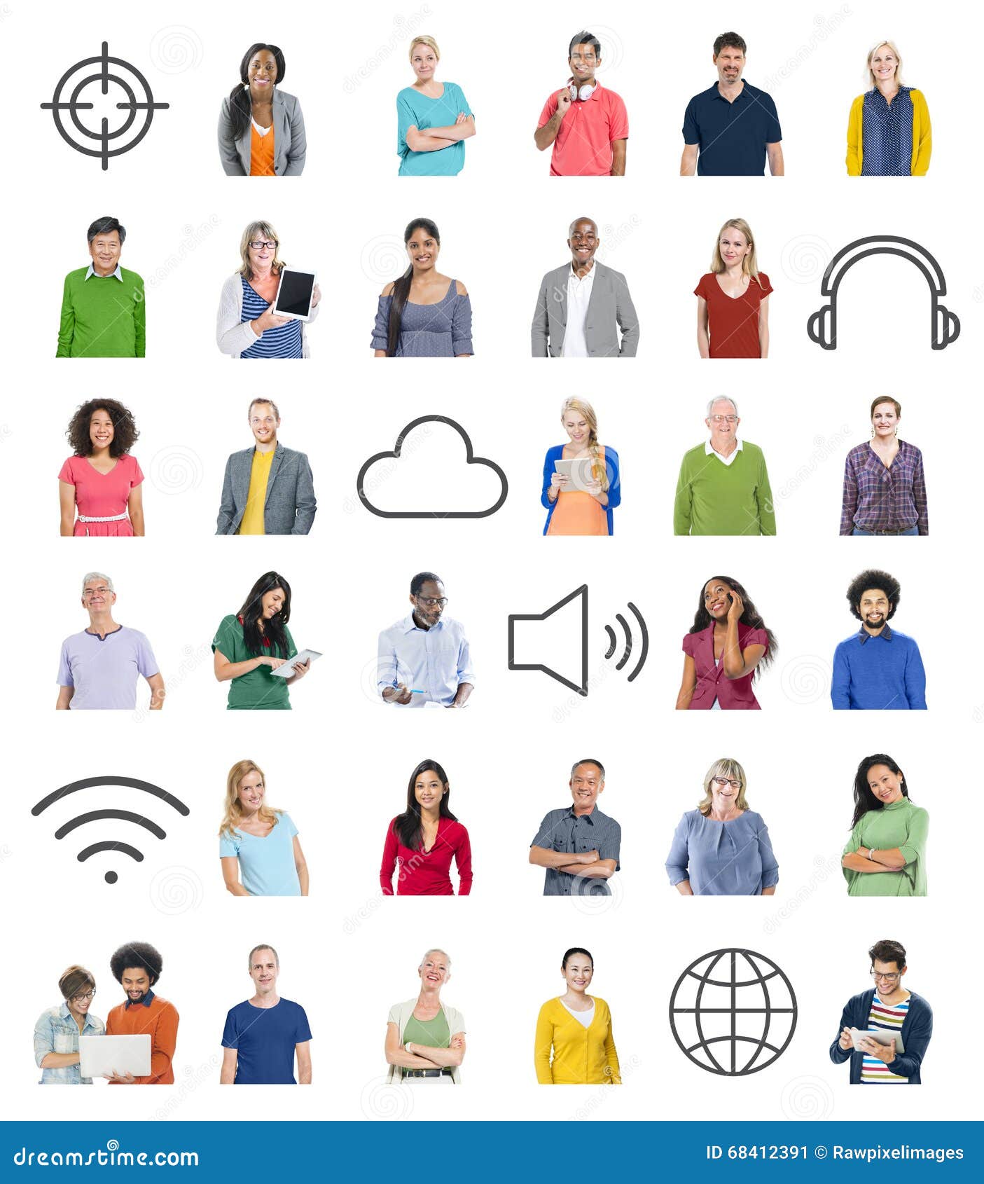 People Community Technology Connection Networking Concept Stock Image ...