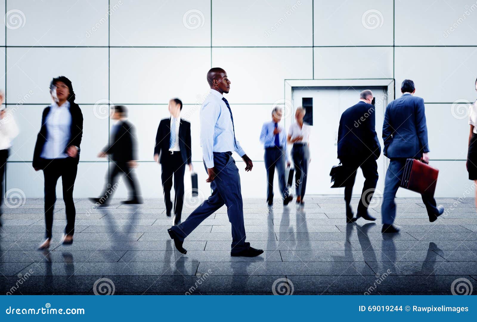 People Commuter Walking Rush Hour Cityscape Concept Stock Photo - Image ...