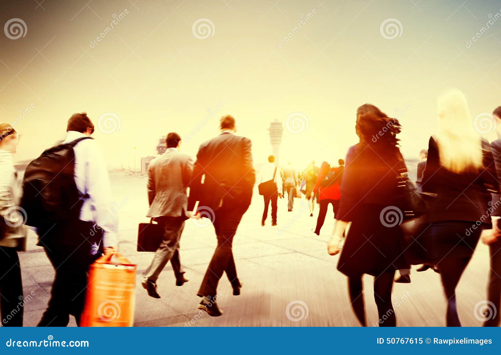 People Commuter Walking Rush Hour Traveling Concept Stock Image - Image ...