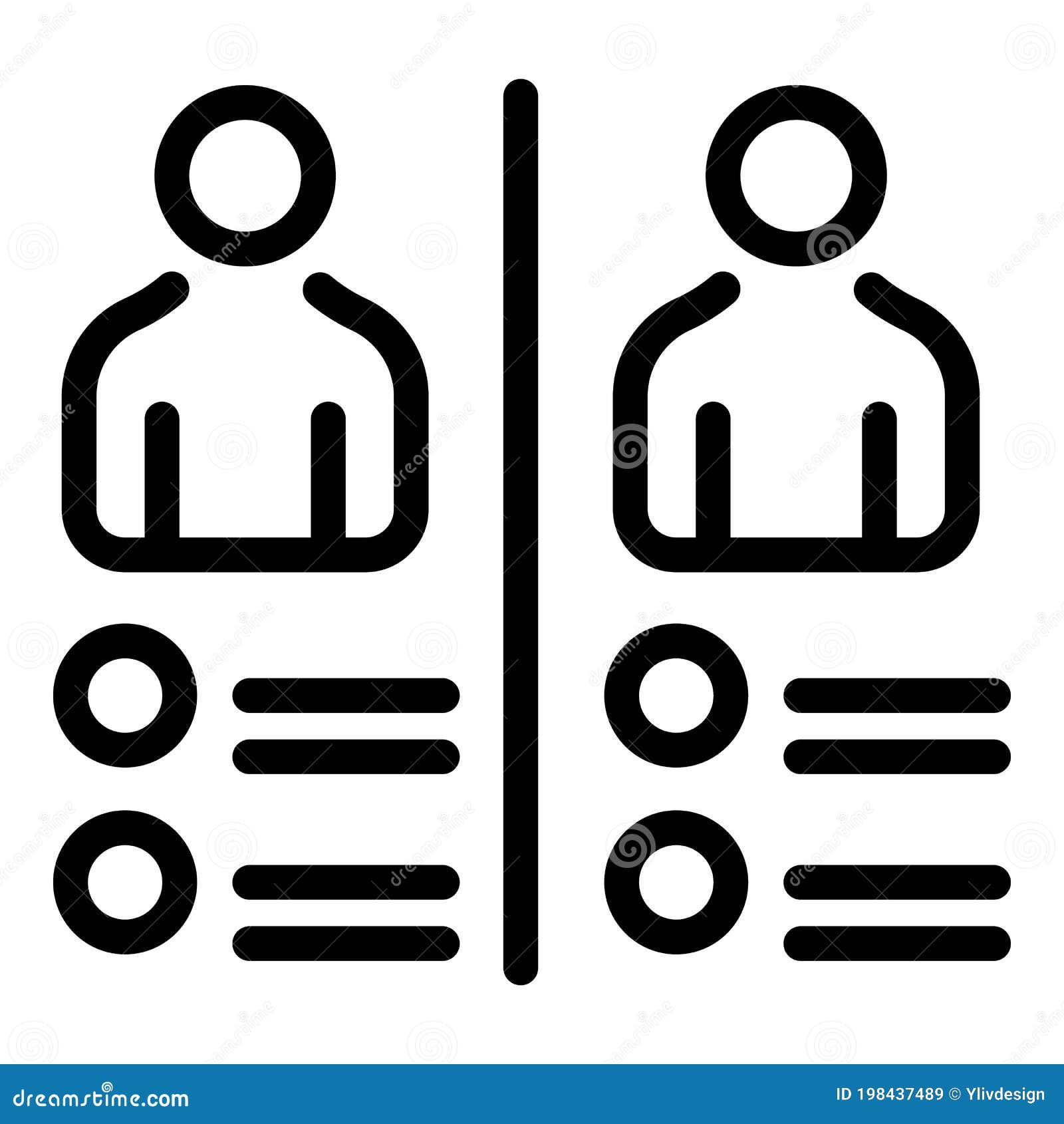 Comparison Icon From Startup Collection. Vector Illustration ...