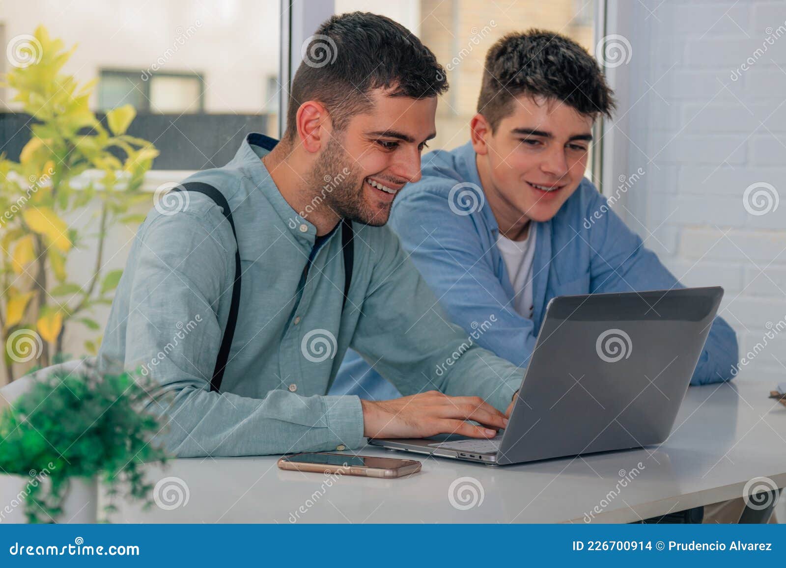 People with Computer on the Desk Stock Photo - Image of laptop, online ...