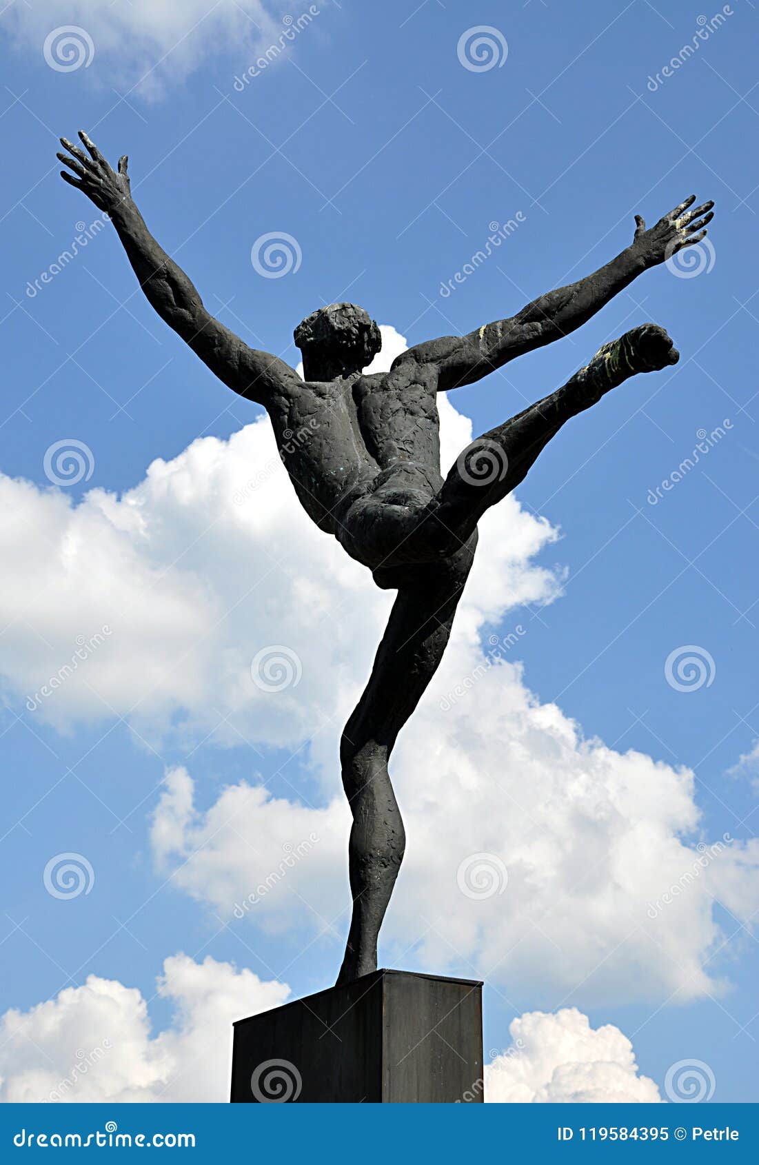 Concrete statue in day editorial image. Image of colored - 119584395