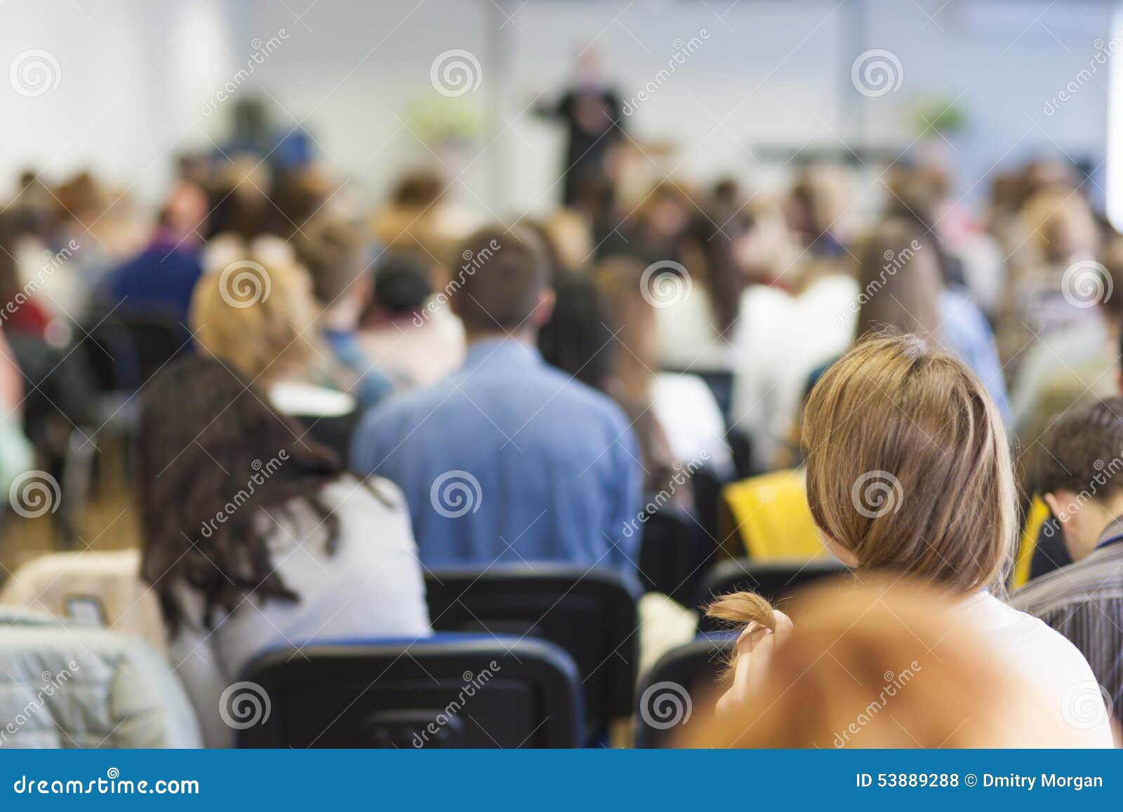 People on the Conference. Back View Editorial Stock Photo - Image of ...