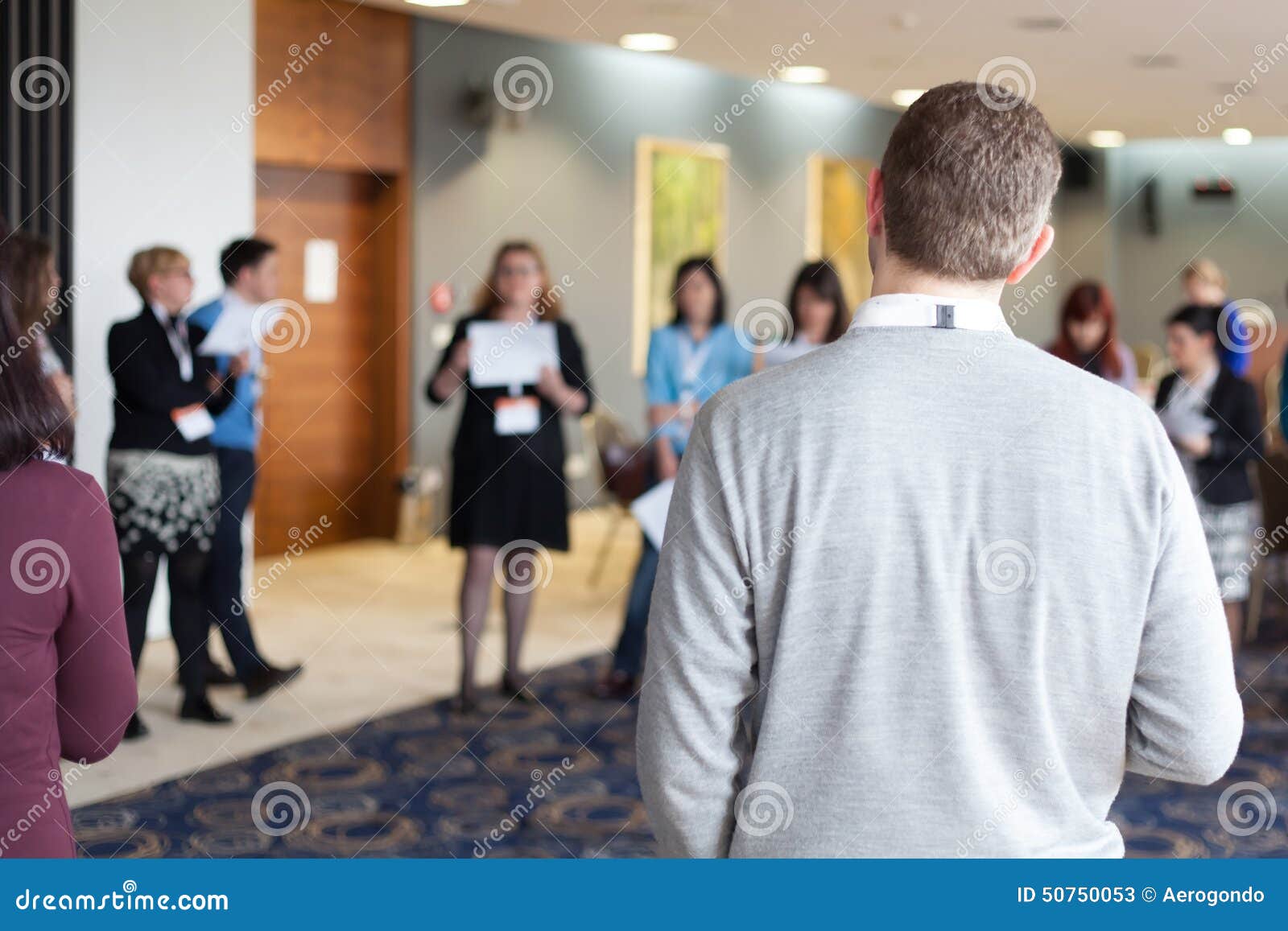 People at conference break editorial stock photo. Image of corporate ...