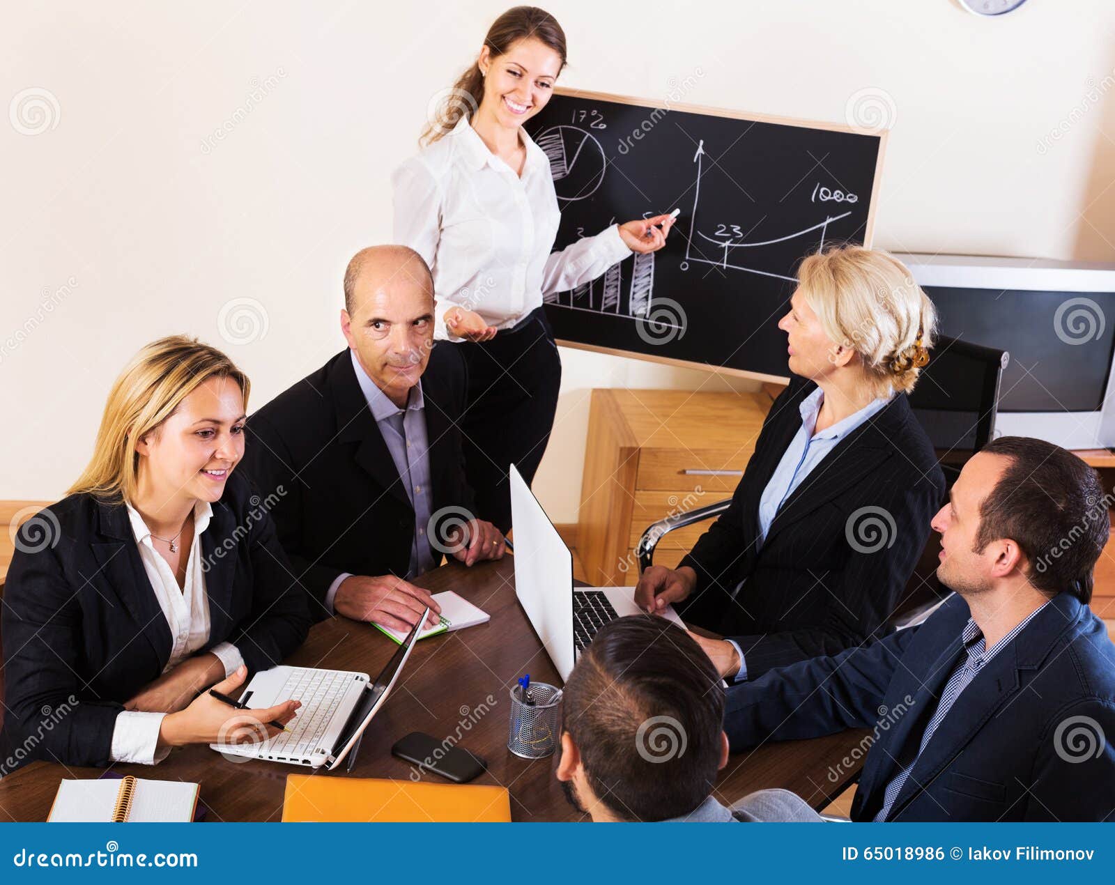 People during Conference Call Indoors Stock Photo - Image of indoor ...
