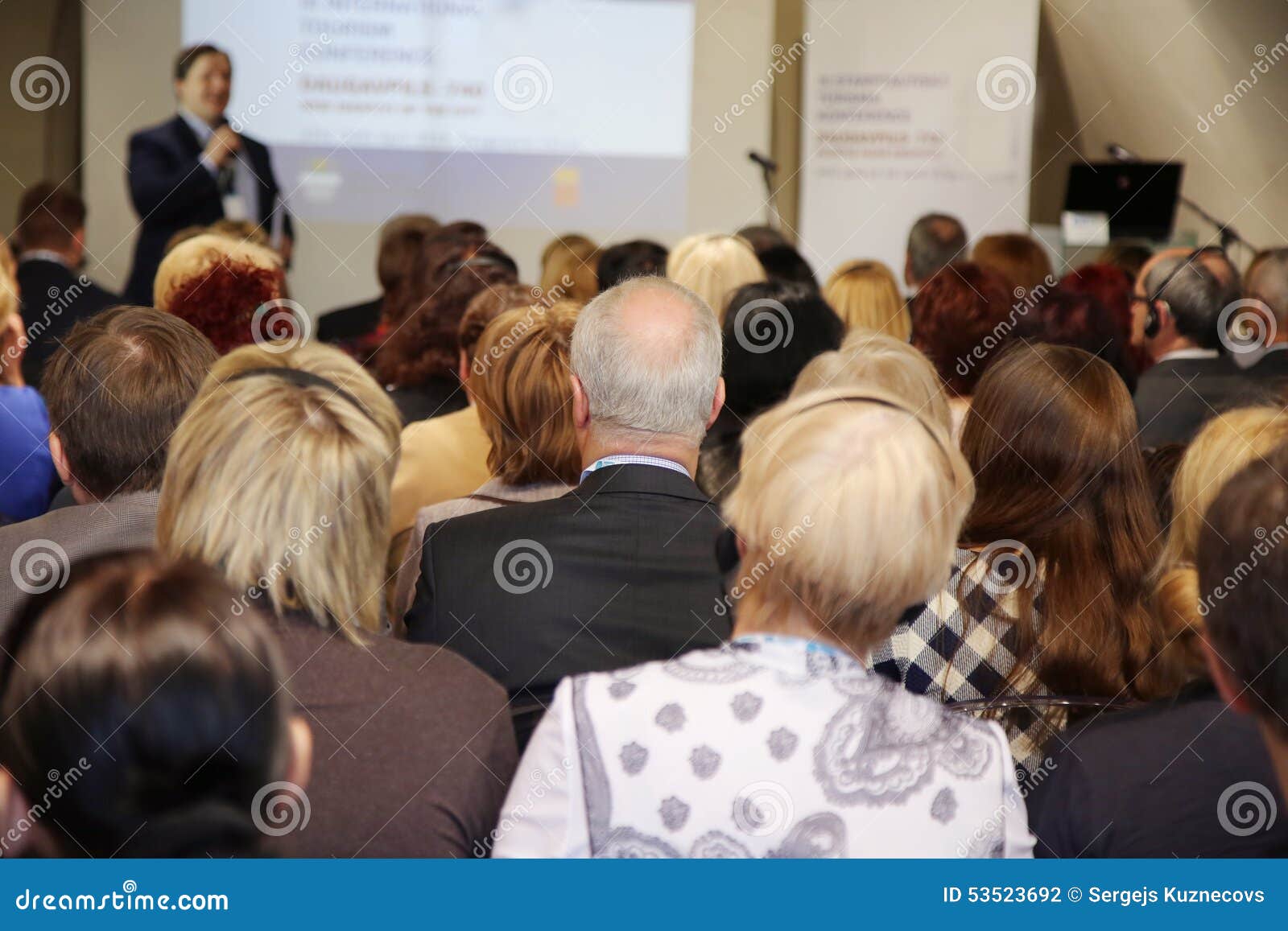 People at the Conference Hall Stock Photo - Image of business ...