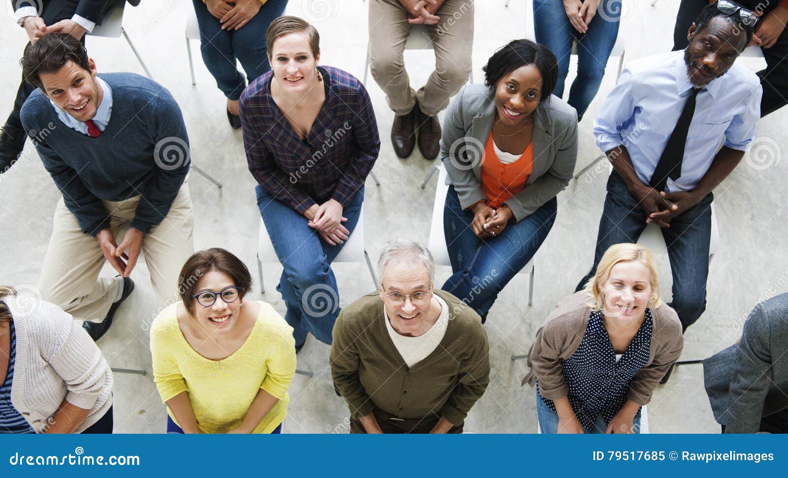People Conference Seminar Convention Smiling Audience Concept Stock ...