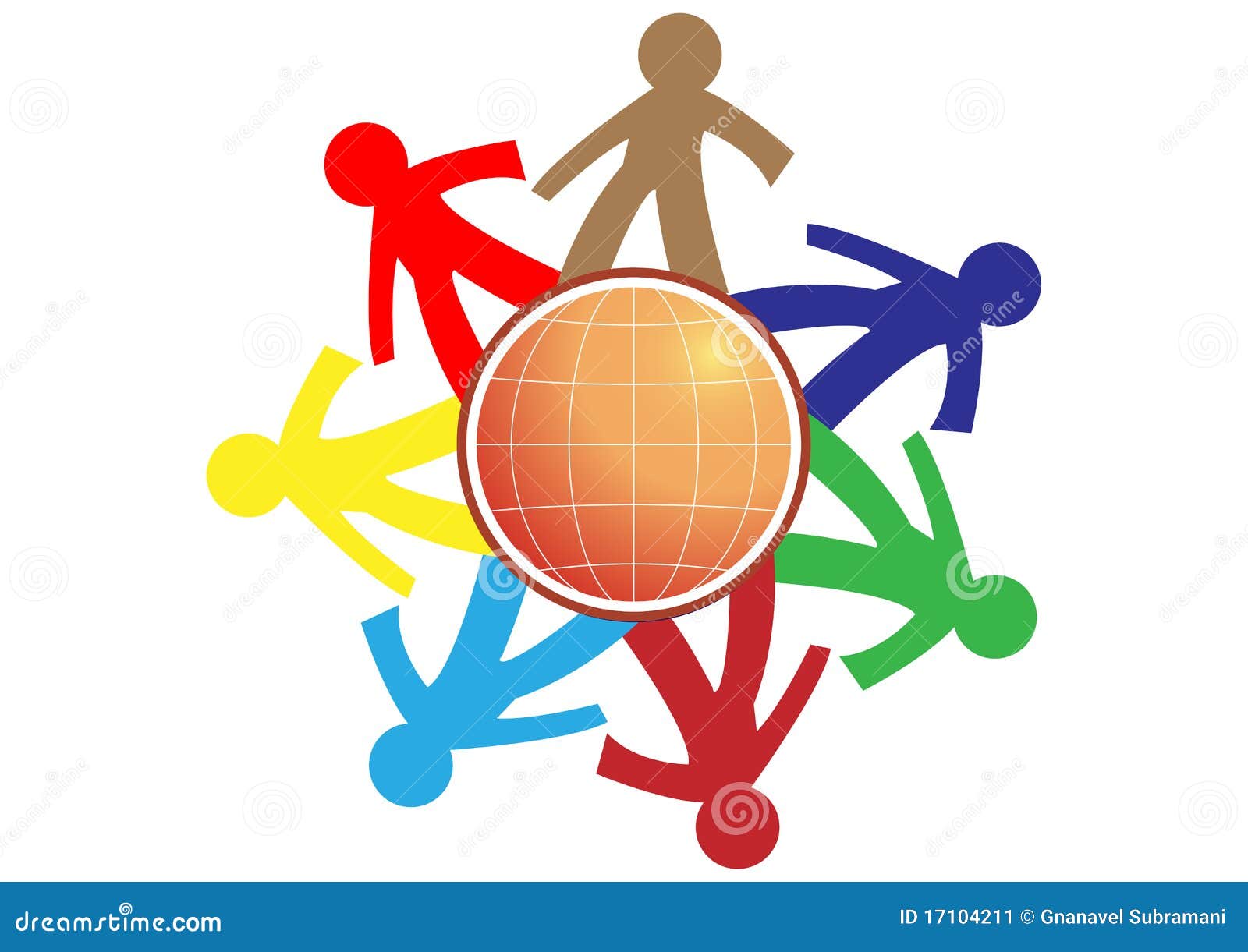 People connect stock illustration. Illustration of resources - 17104211