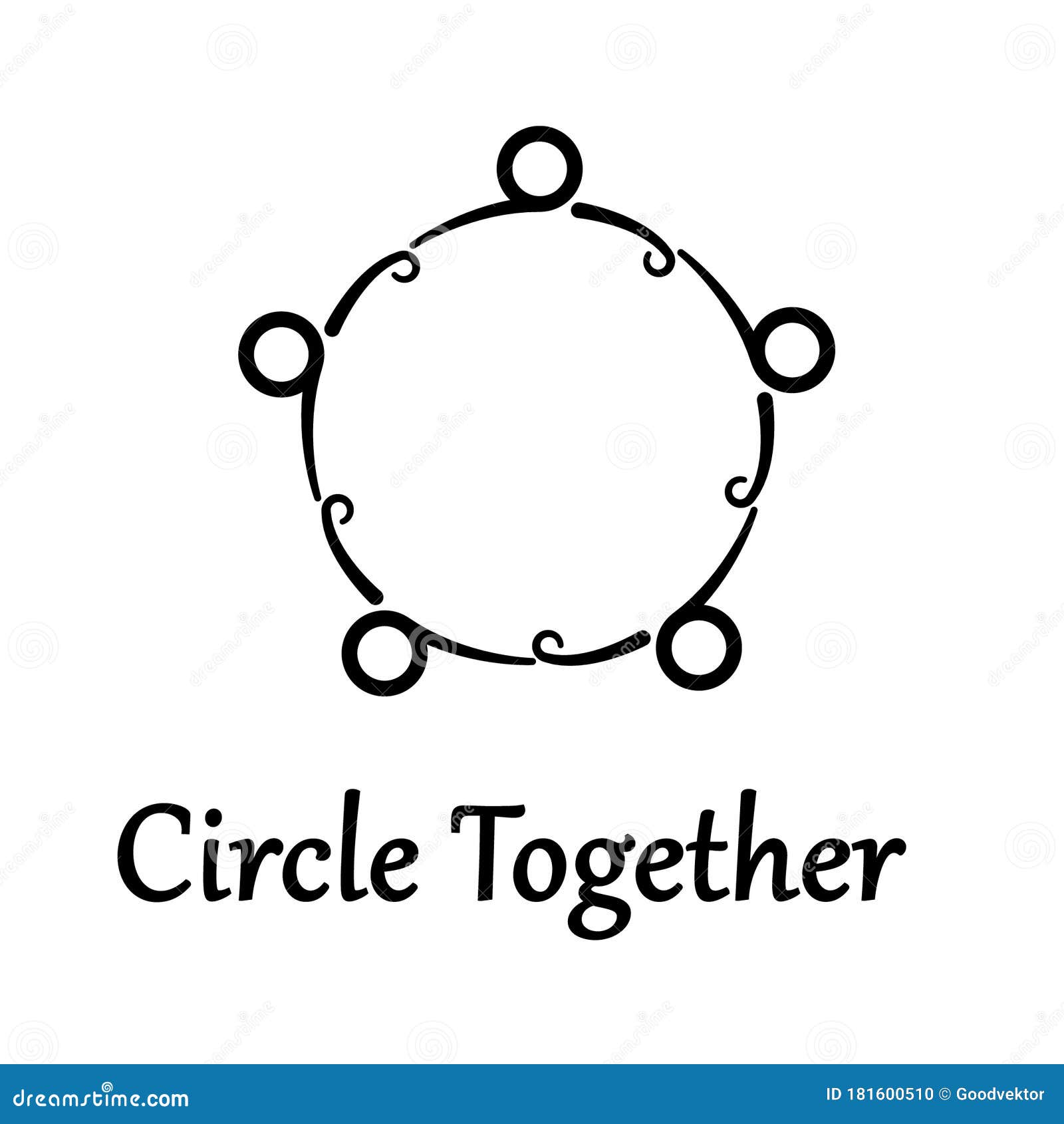 People Connect Circle Group Logo Stock Vector - Illustration of lover ...