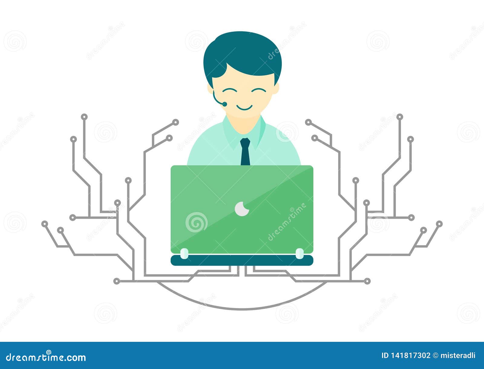 People Connect the Internet World Website Template Headers Stock Vector ...