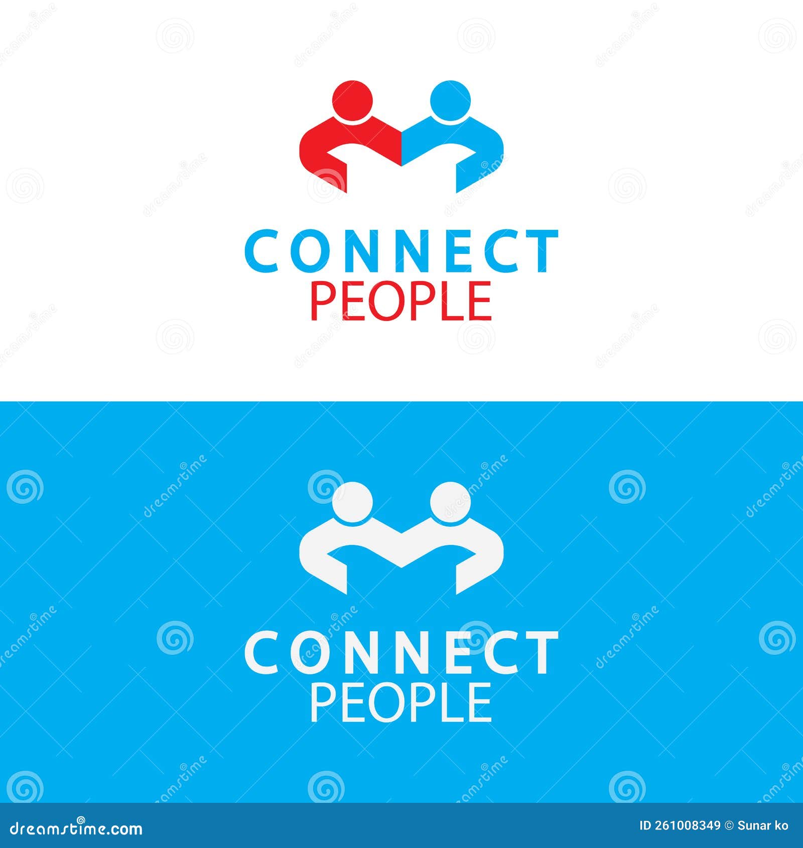 People Connect Logo Design Template. Connection Logo for Business Stock ...