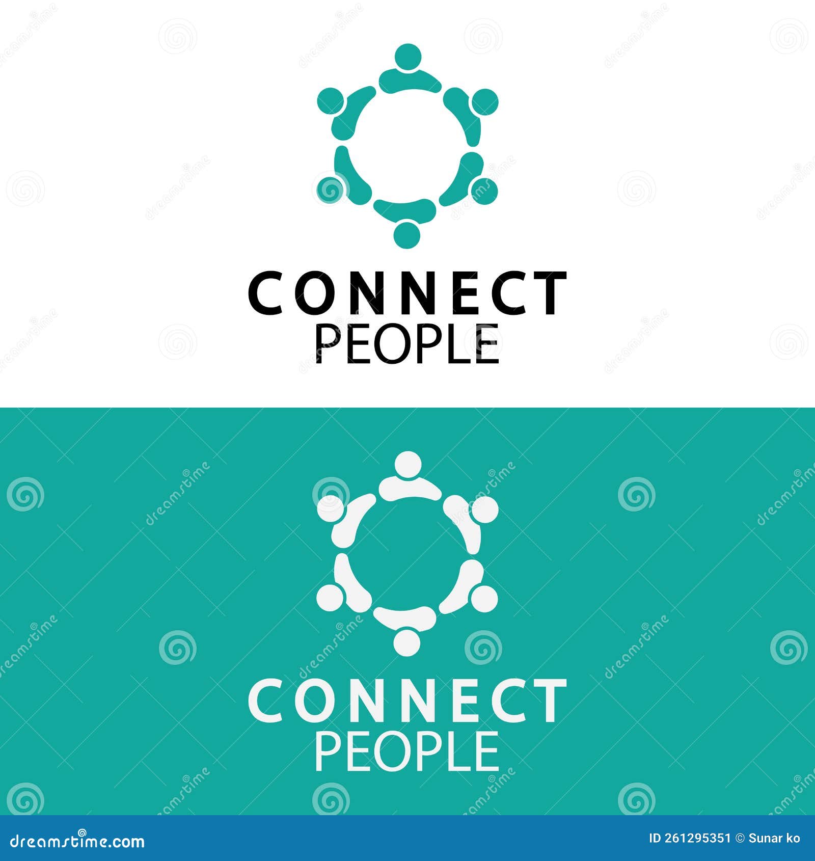 People Connect Logo Design Template. Connection Logo for Business Stock ...