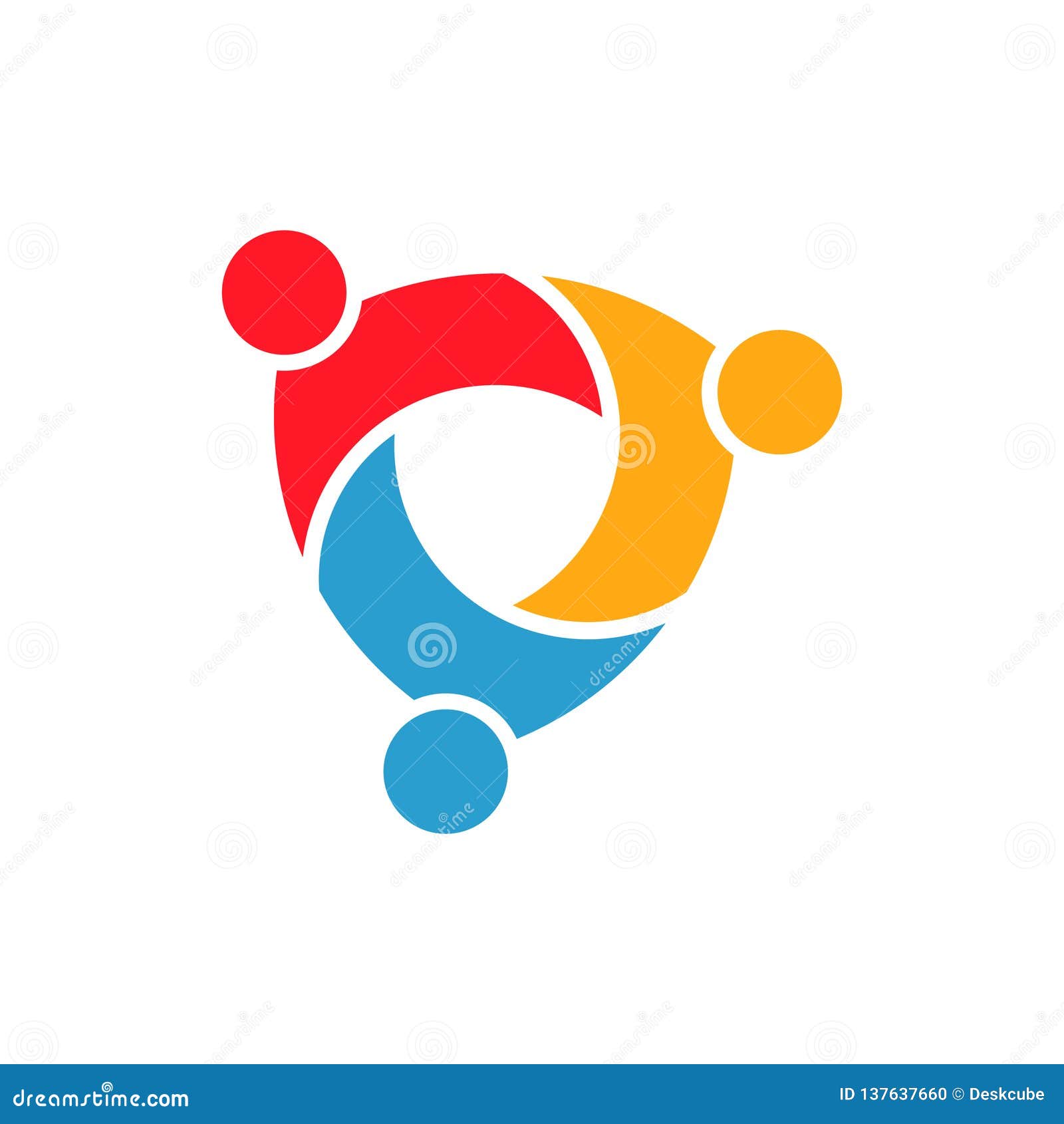 Teamwork Shield Group of Three Persons Logo Stock Vector - Illustration ...