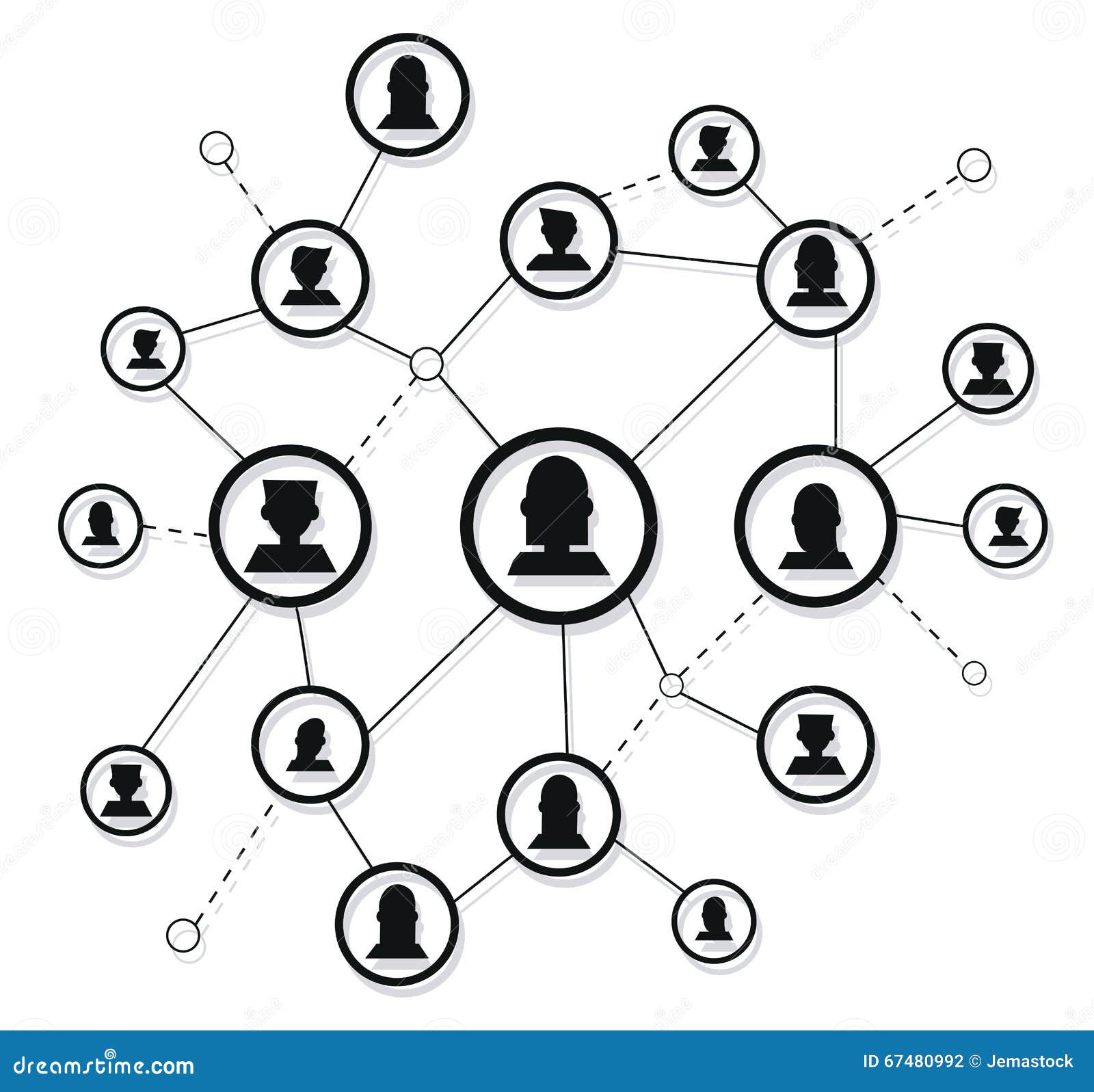 People connected design stock vector. Illustration of human - 67480992