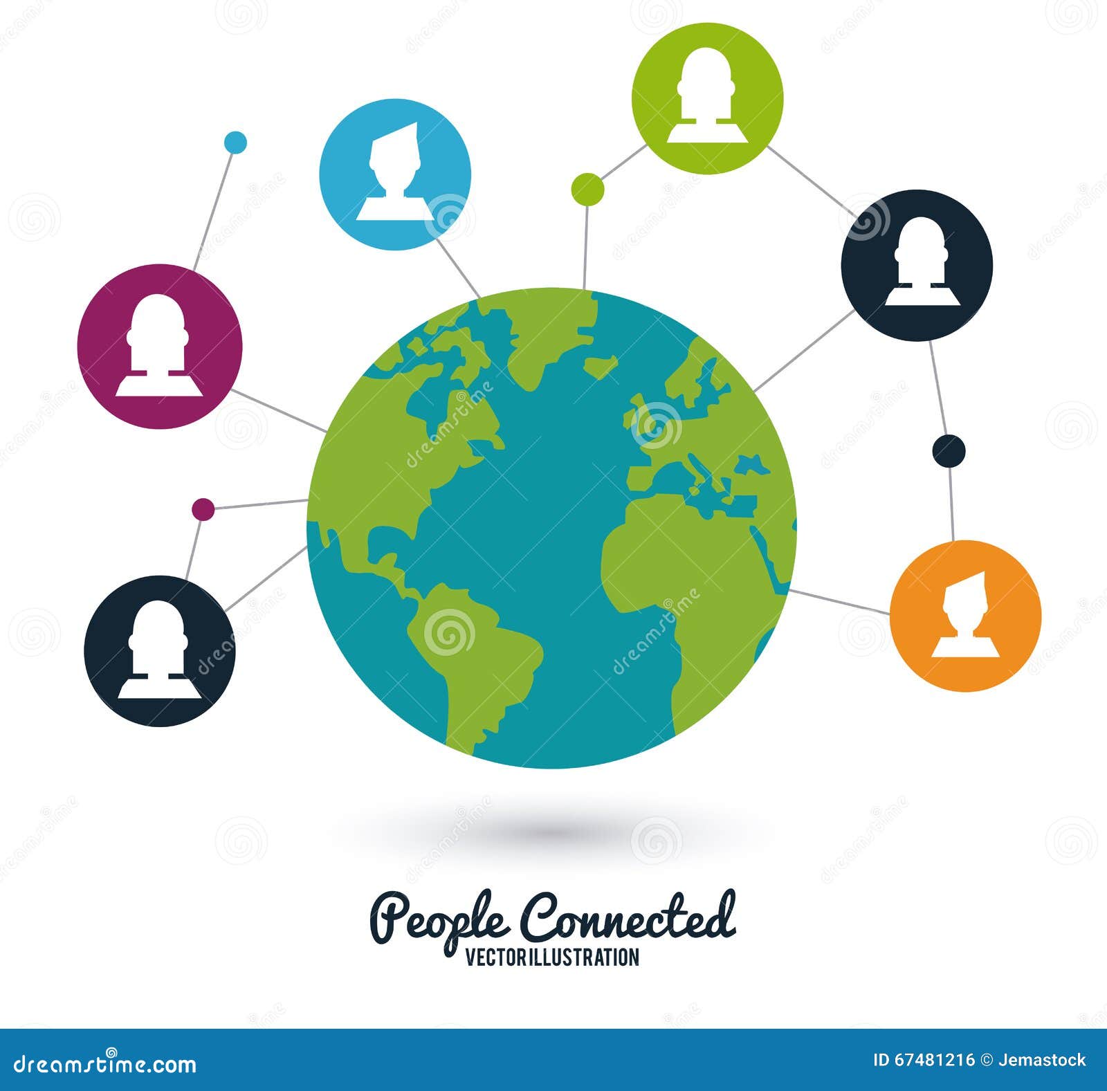 People connected design stock vector. Illustration of vector - 67481216