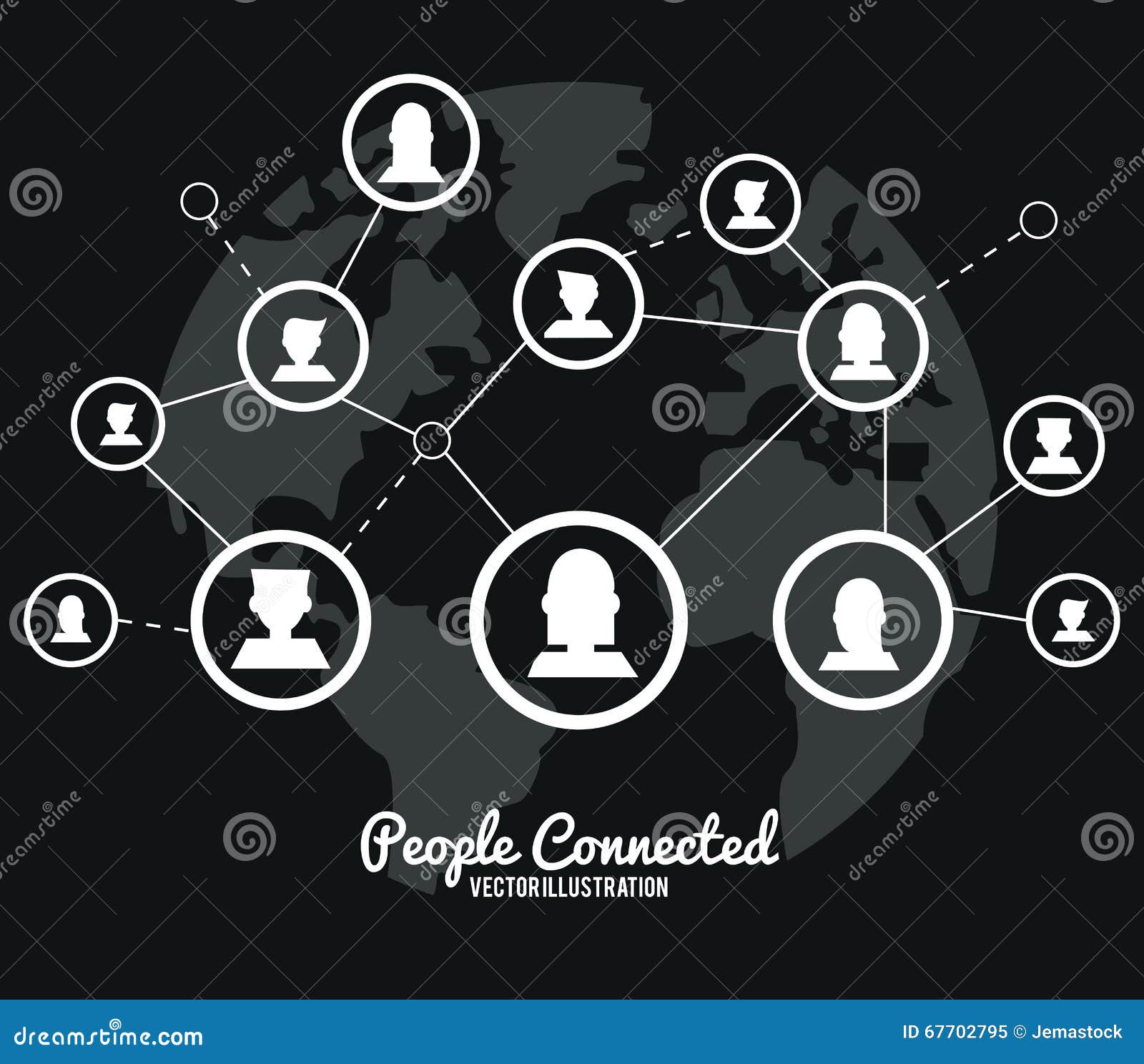 People connected design stock vector. Illustration of icon - 67702795