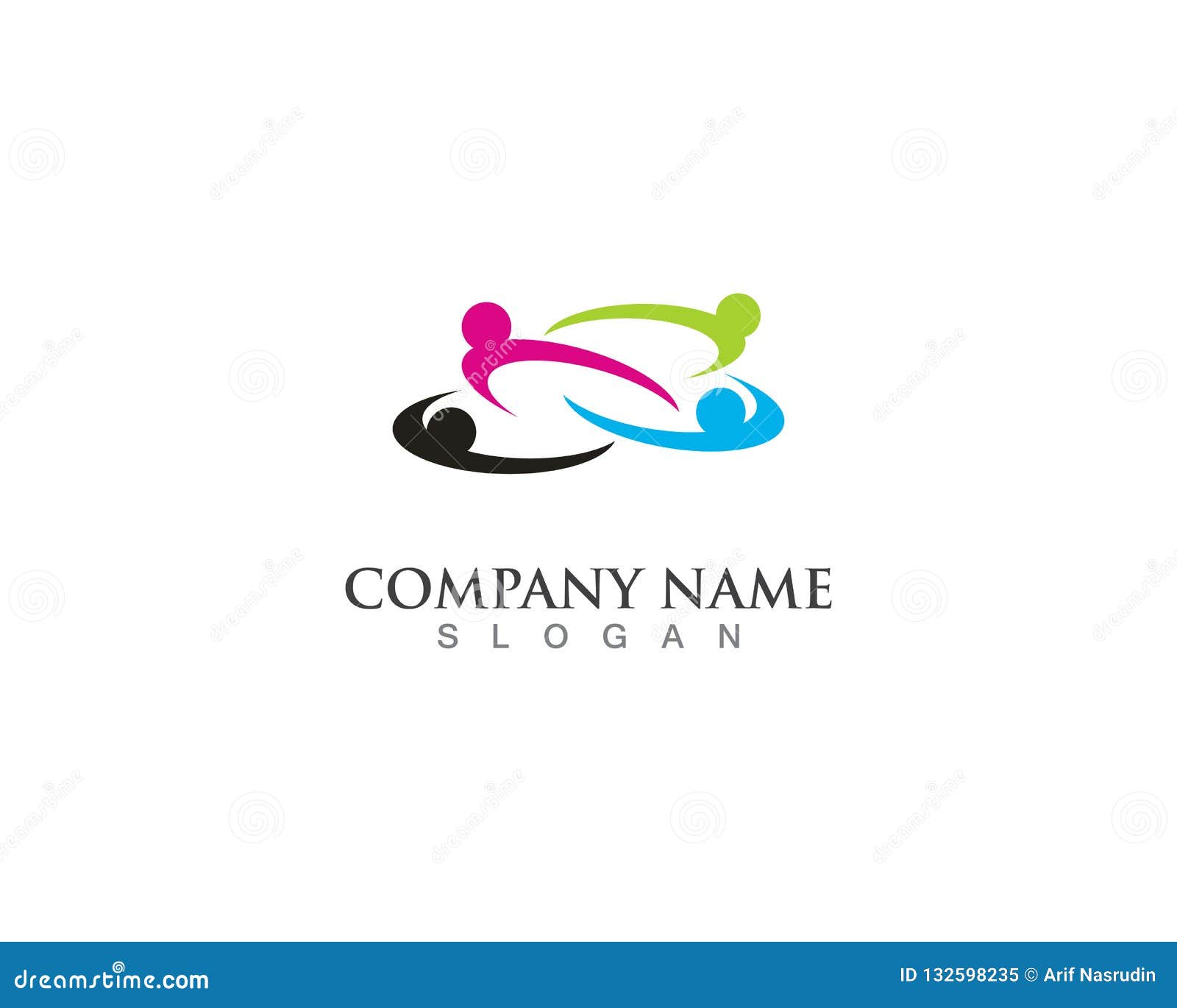 People Connected Logo Template Vector Stock Illustration - Illustration ...
