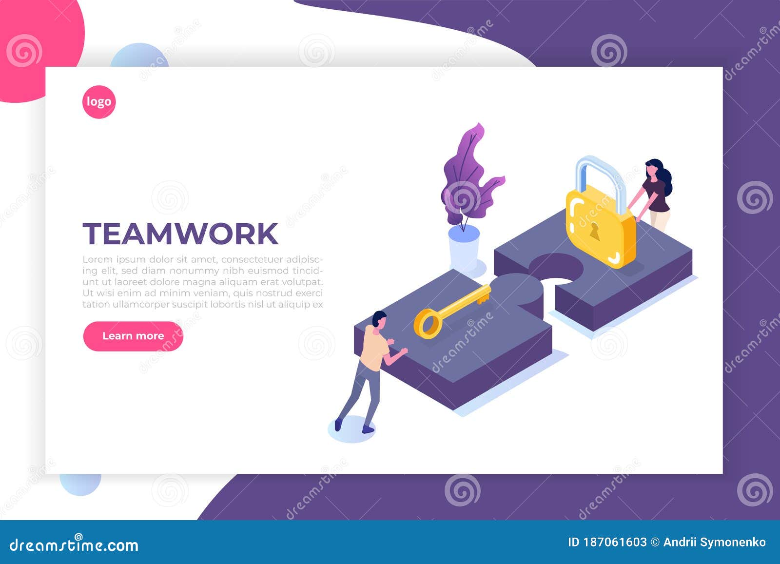 People Connecting Puzzle Element. Teamwork, Cooperation, Partnership ...