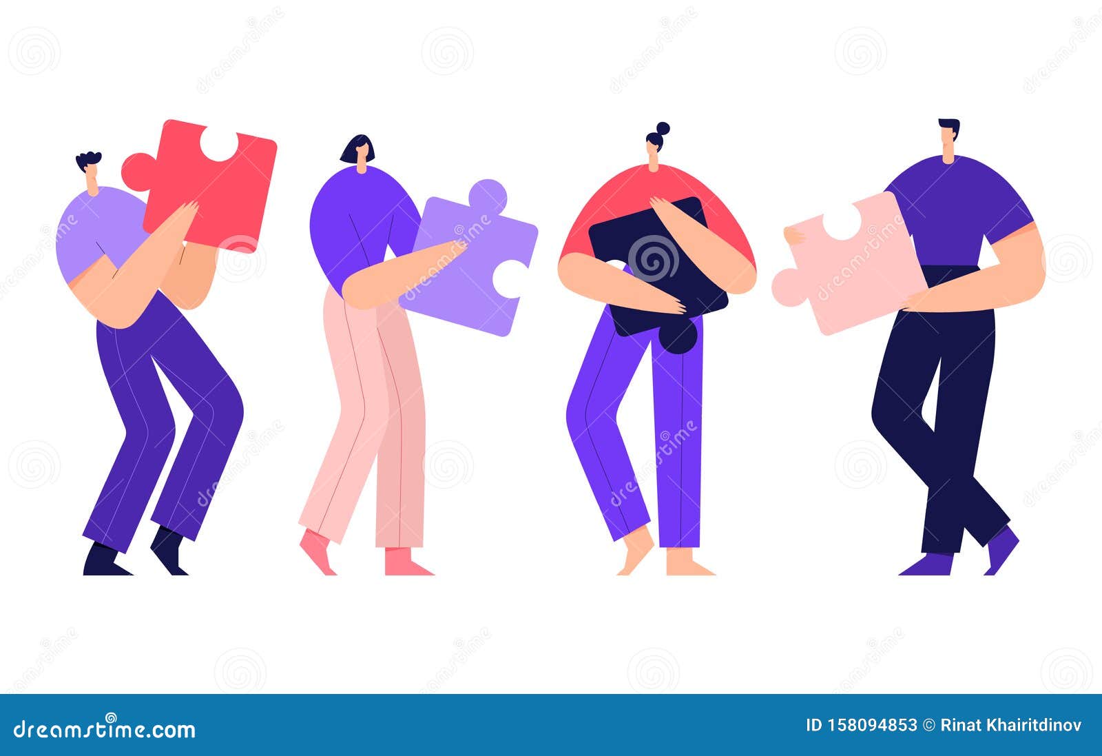 Modern Businessmen Characters Interacting With Charts And Analysing ...