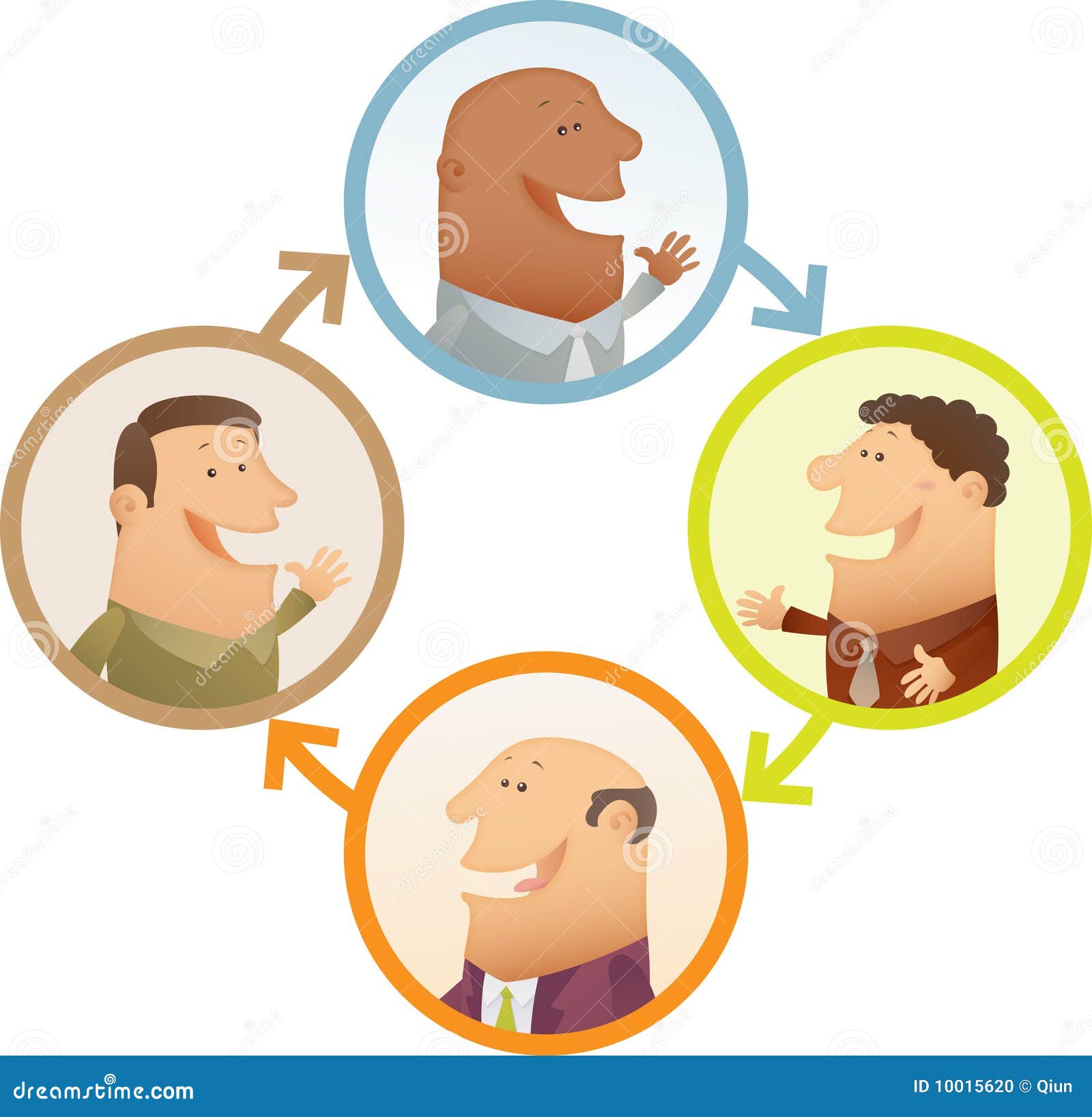 People Connection stock vector. Illustration of team - 10015620