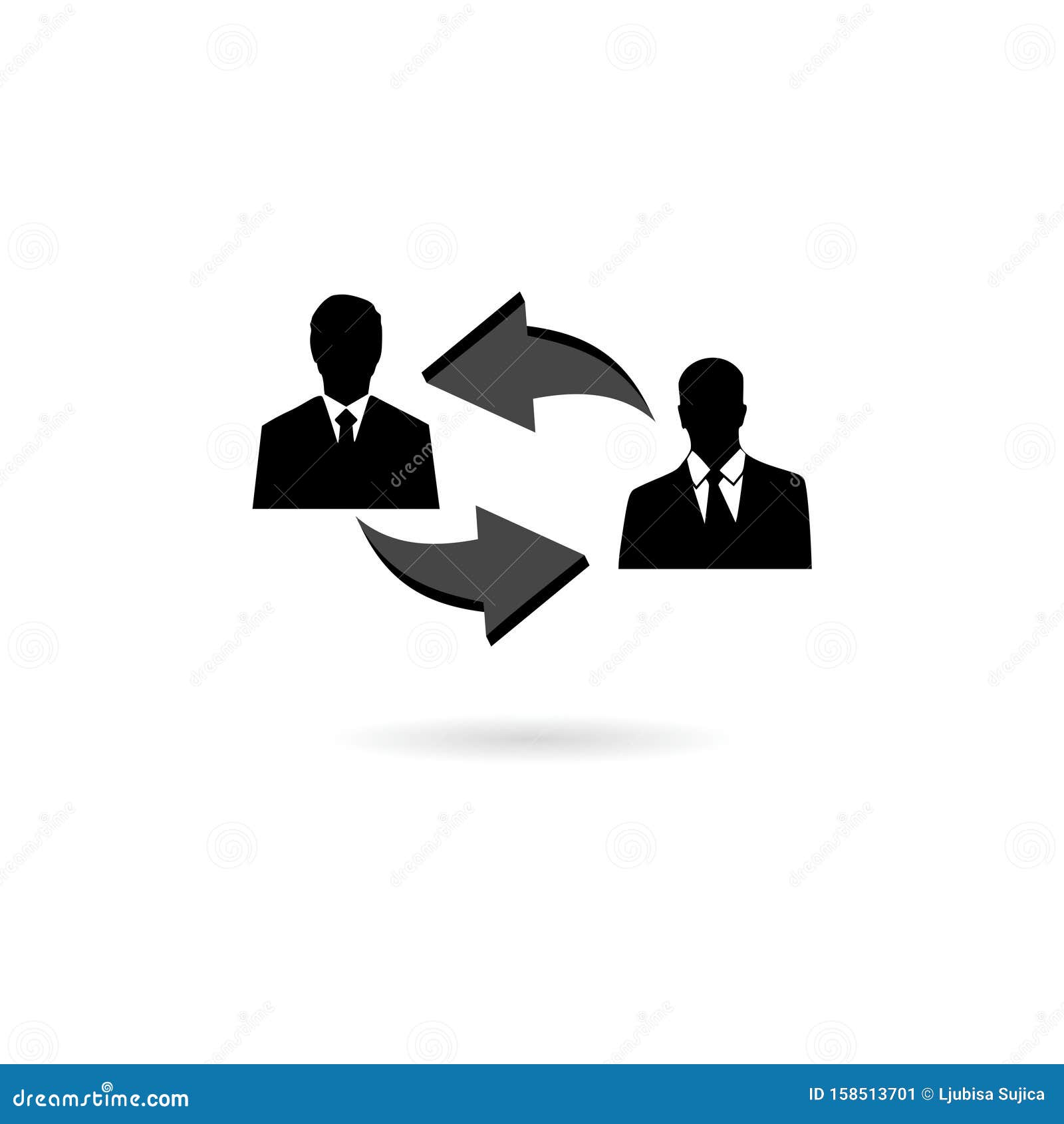 People Connection Icon. Human Interaction Logo Stock Vector ...