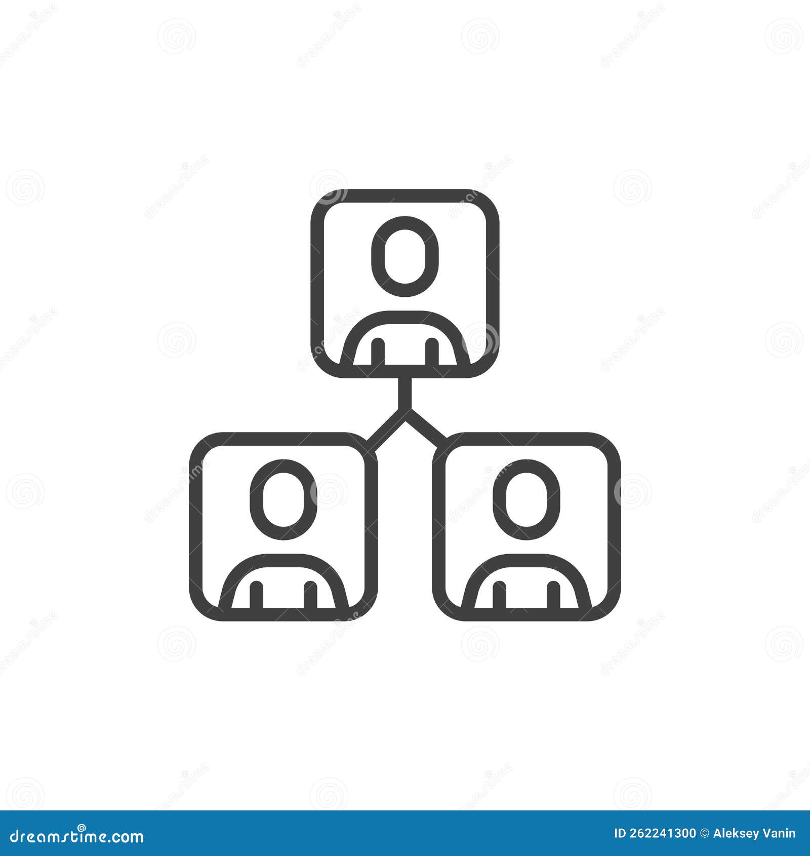 People Connection Line Icon Stock Vector - Illustration of editable ...