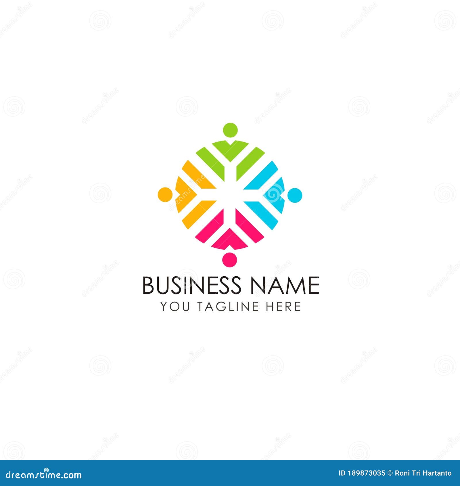 People Connection Logo Design Inspiration Stock Vector - Illustration ...
