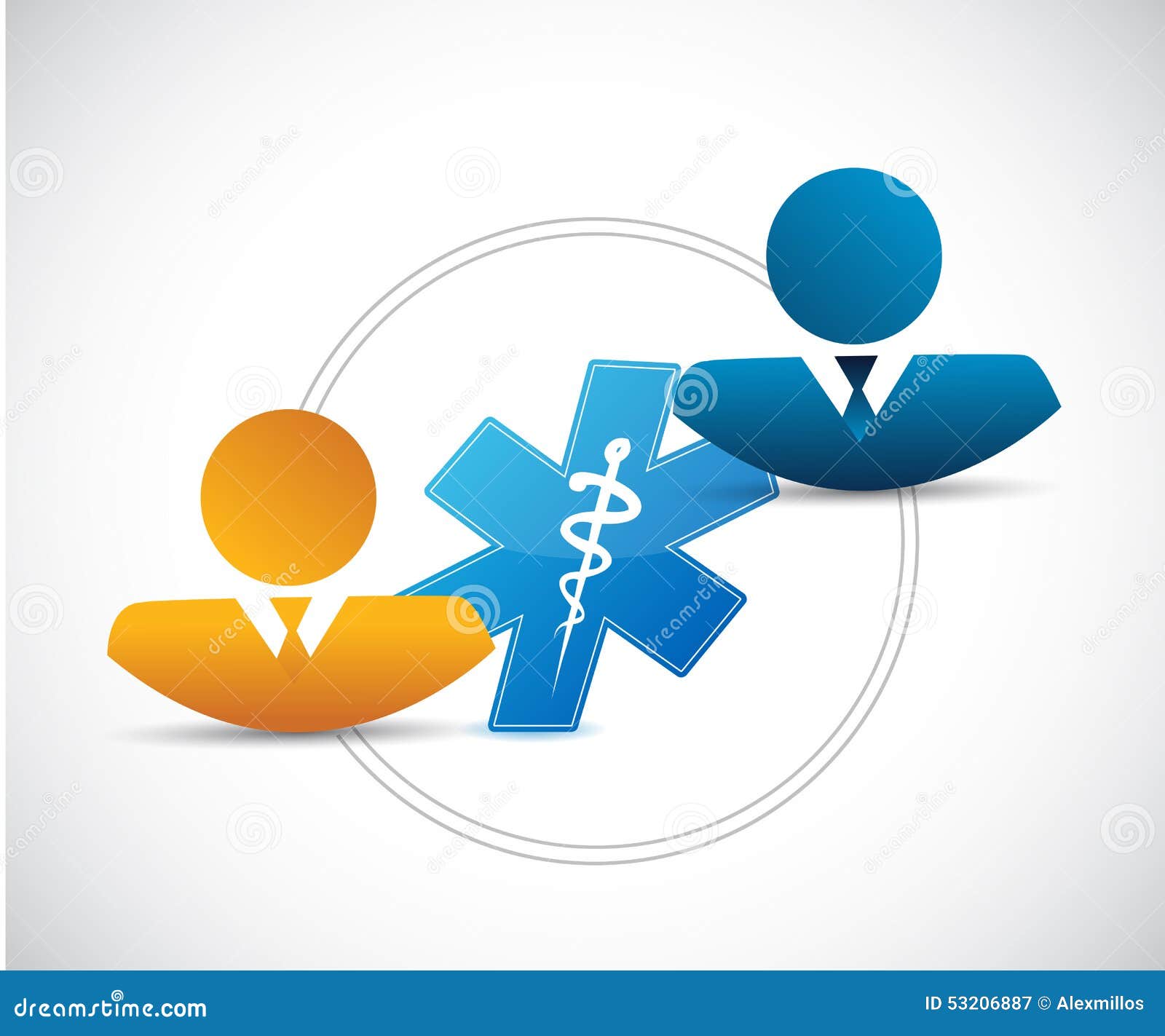 People Connection and Medical Concept Stock Illustration - Illustration ...