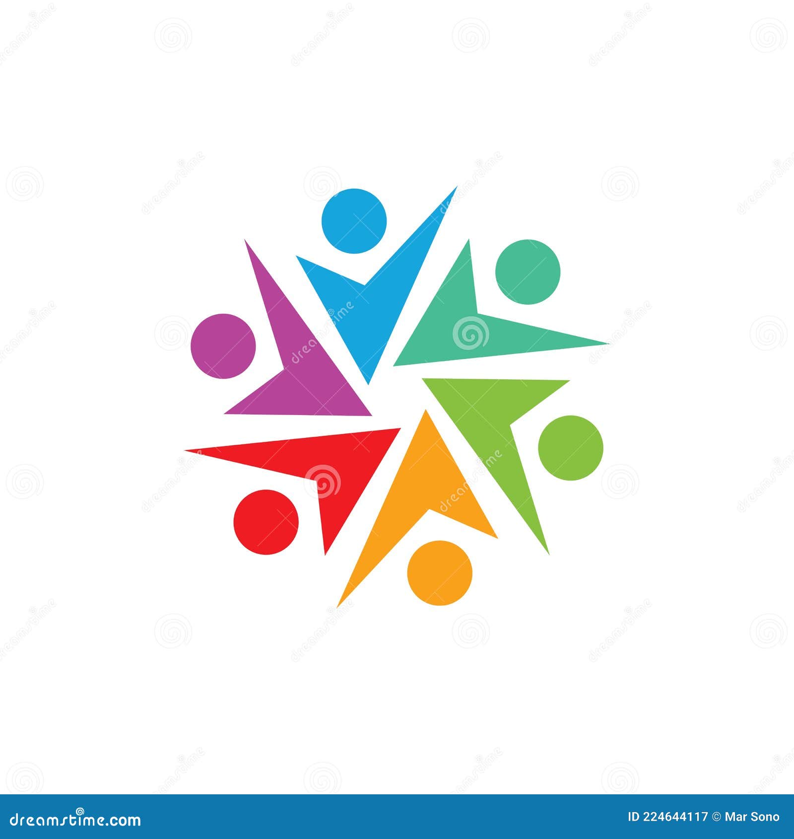 People Connection Relationship Community Logo Design Stock Vector ...