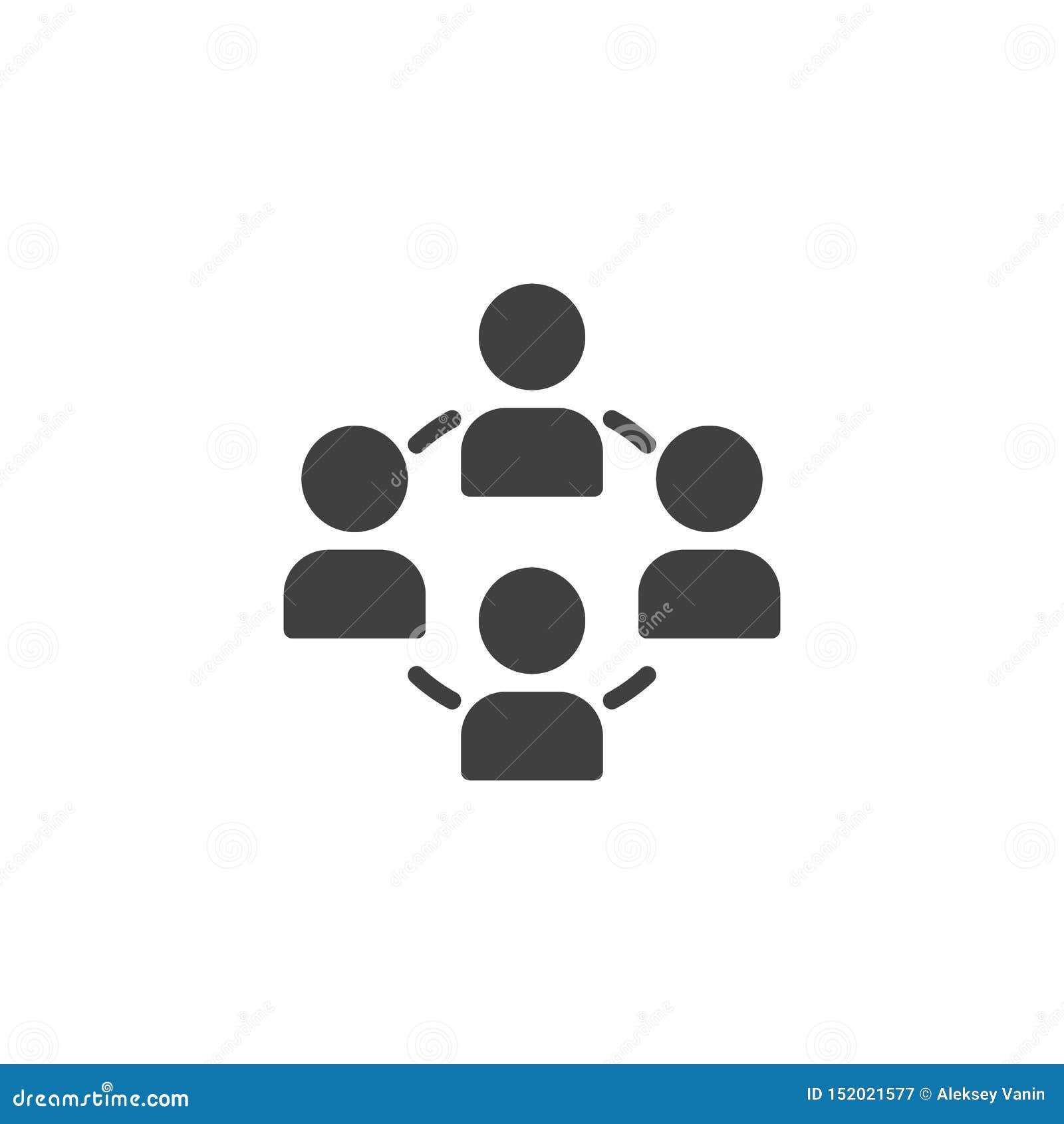 People Connection Vector Icon Stock Vector - Illustration of simple ...