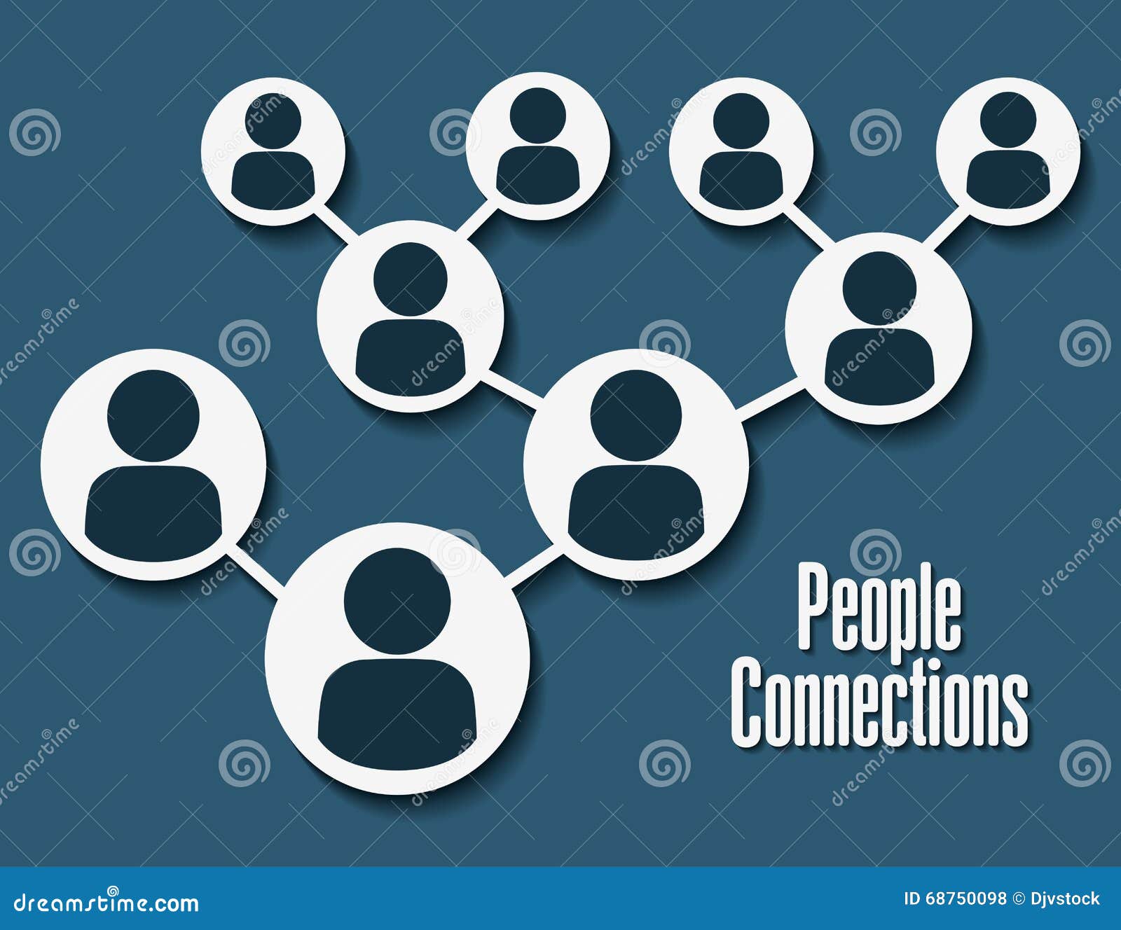 People connections design stock vector. Illustration of figure - 68750098
