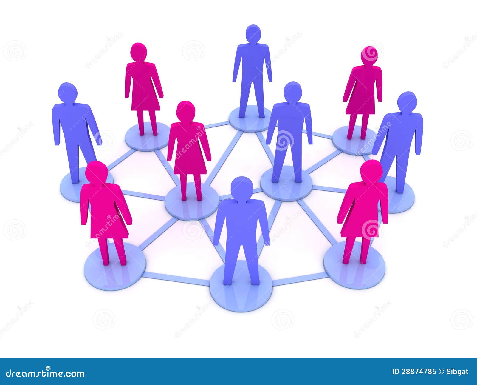 People Connections. Social Network Stock Illustration - Illustration of ...
