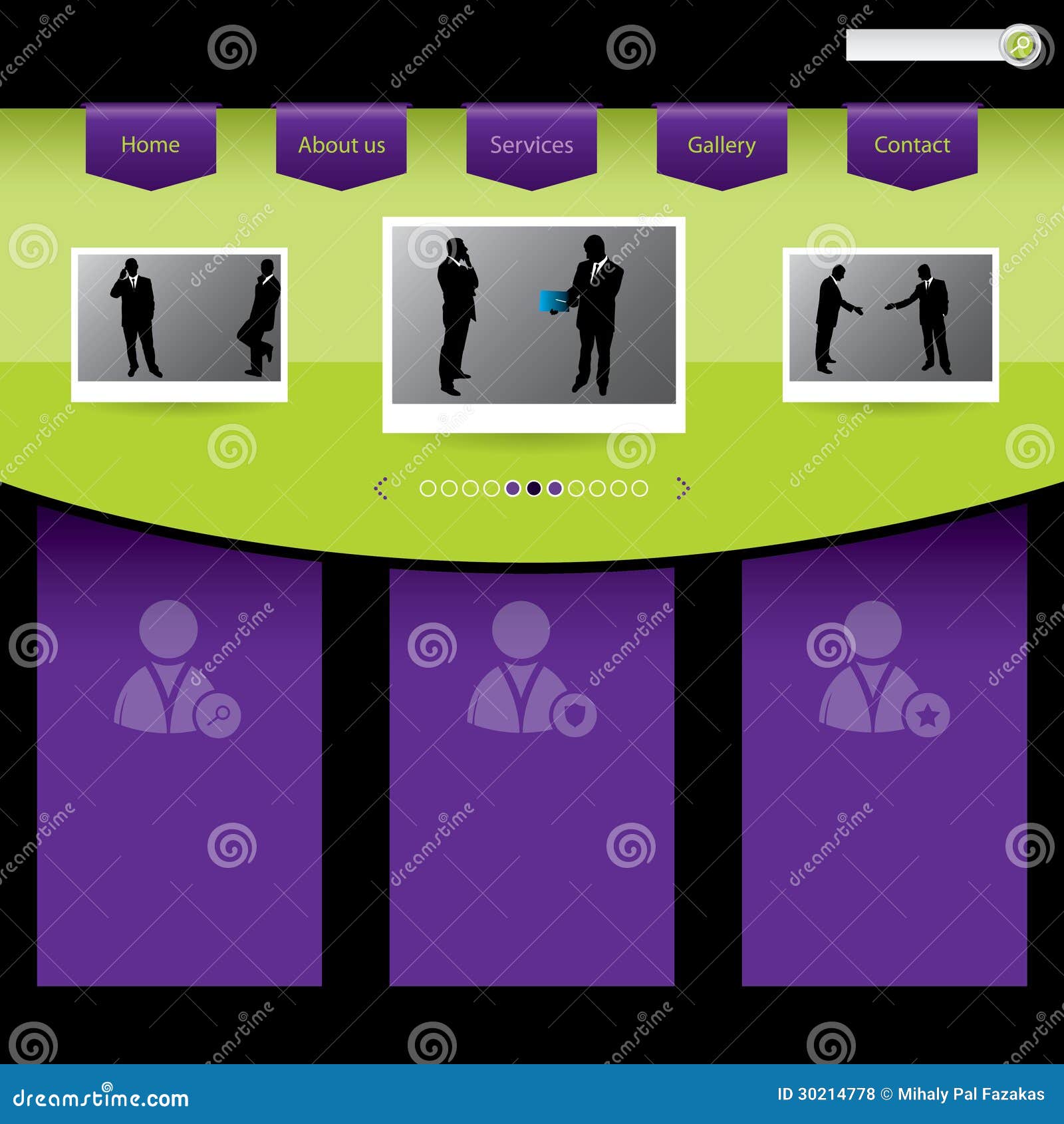 People Connections Website Template Design Stock Vector - Illustration ...