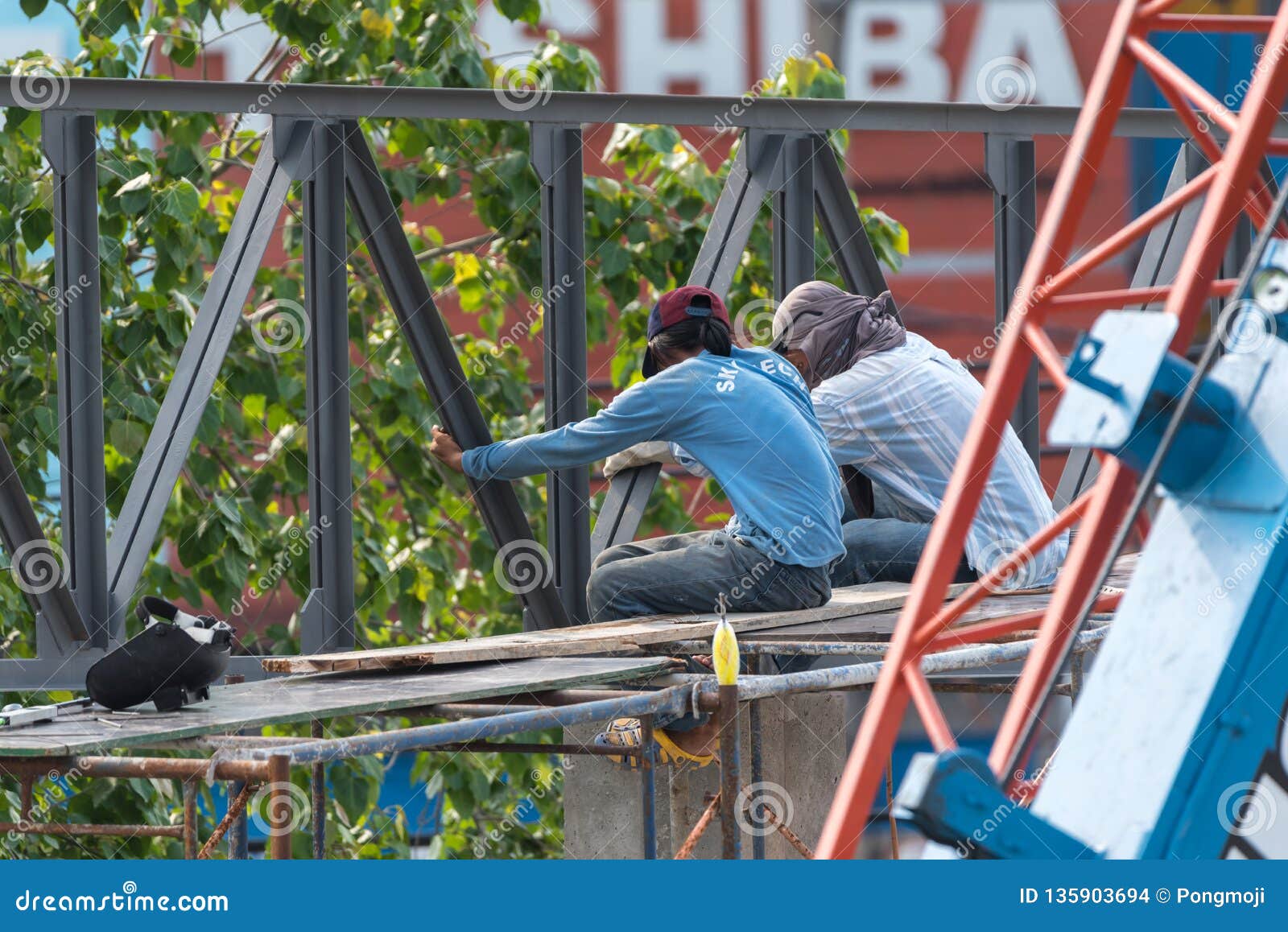 People Construction Worker at Construction Site Editorial Stock Image ...