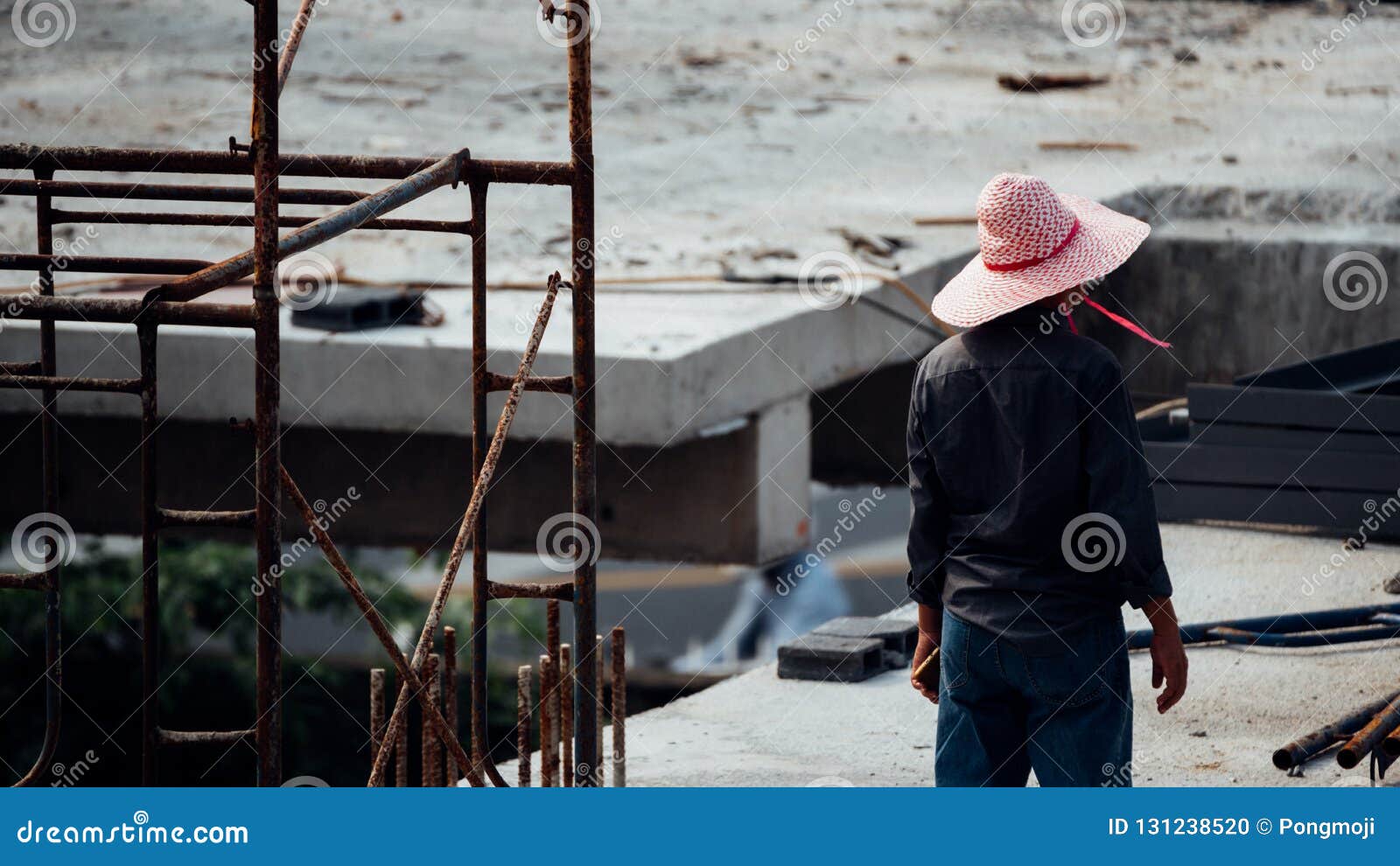 People Construction Worker at Construction Site Editorial Image - Image ...