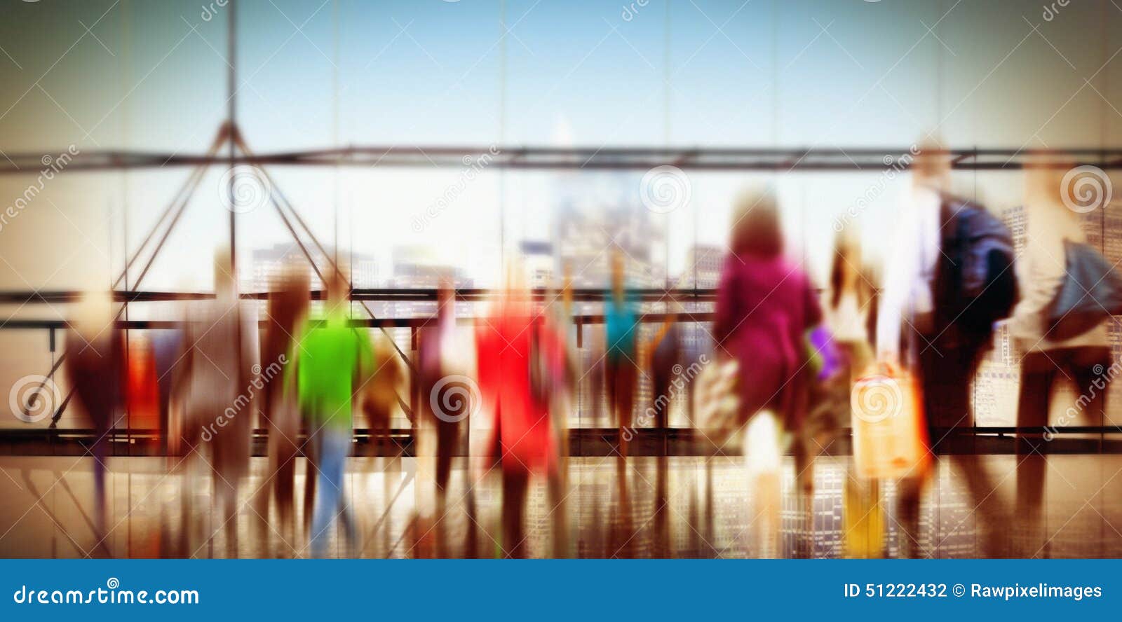 People Consumer Shopping Commuter Consumerism Crowded Concept Stock ...