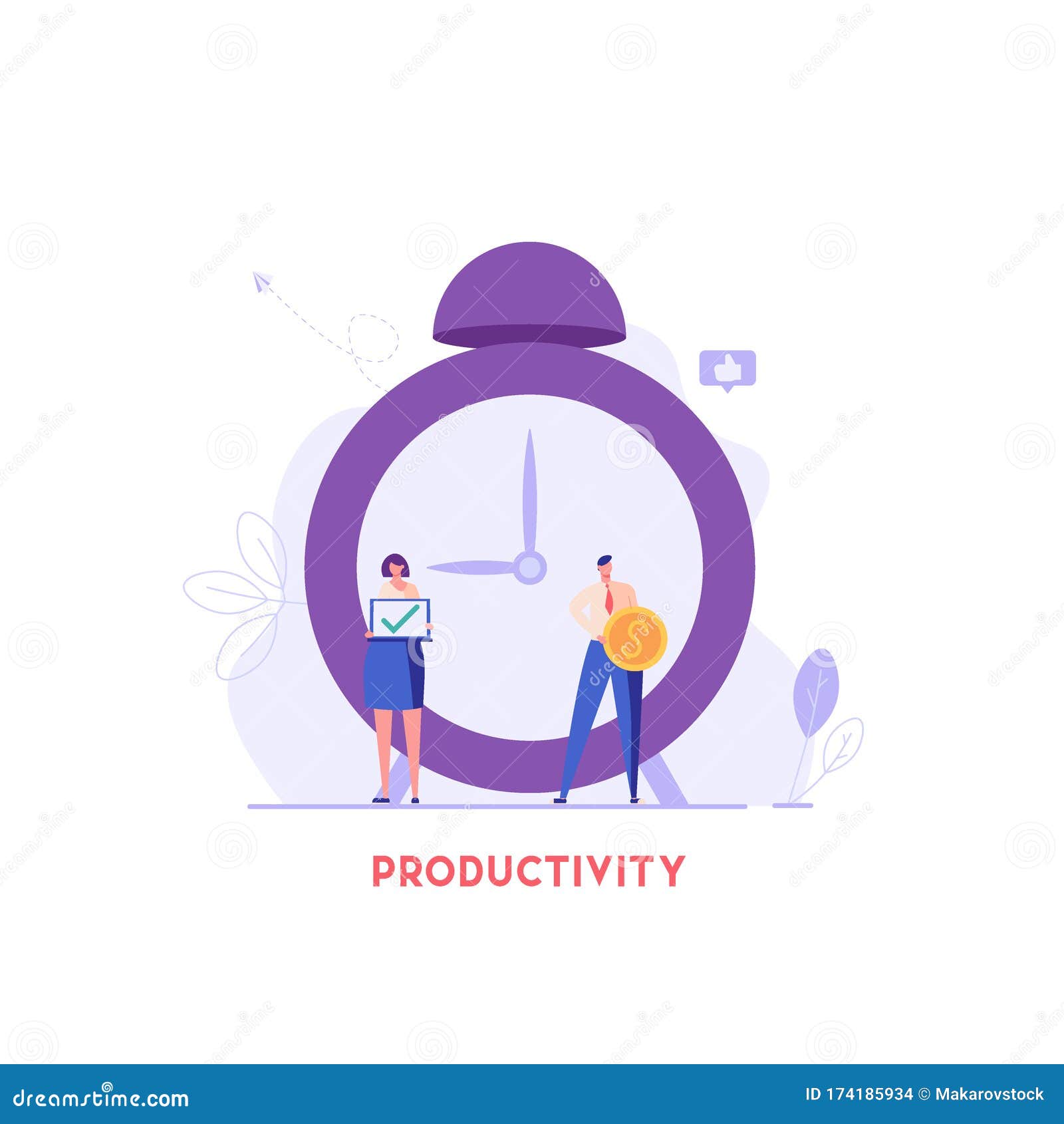 People Control Time. Business Team Manage Tasks and Work Efficiently ...