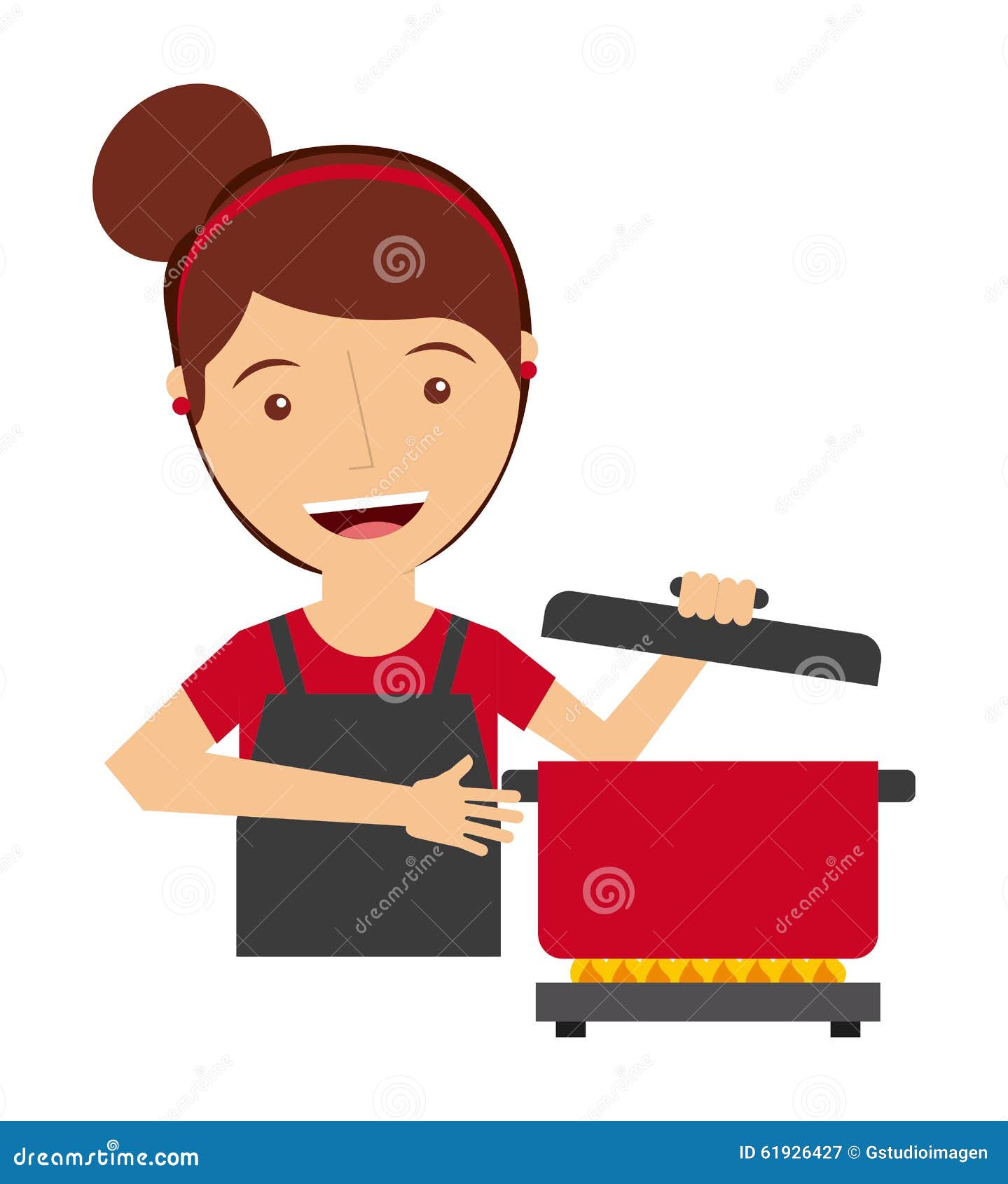 People cooking design stock vector. Illustration of cartoons - 61926427