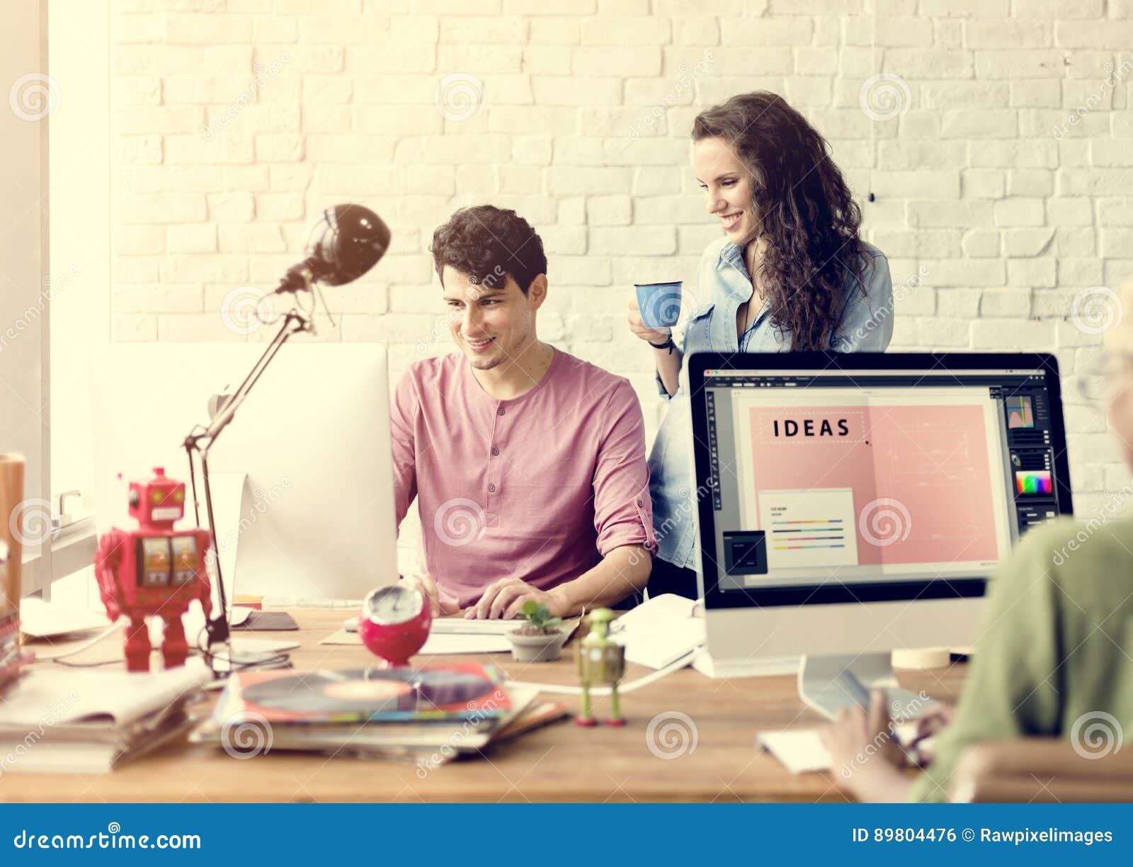 People Corporate Teamwork Brainstorming Working Concept Stock Photo ...