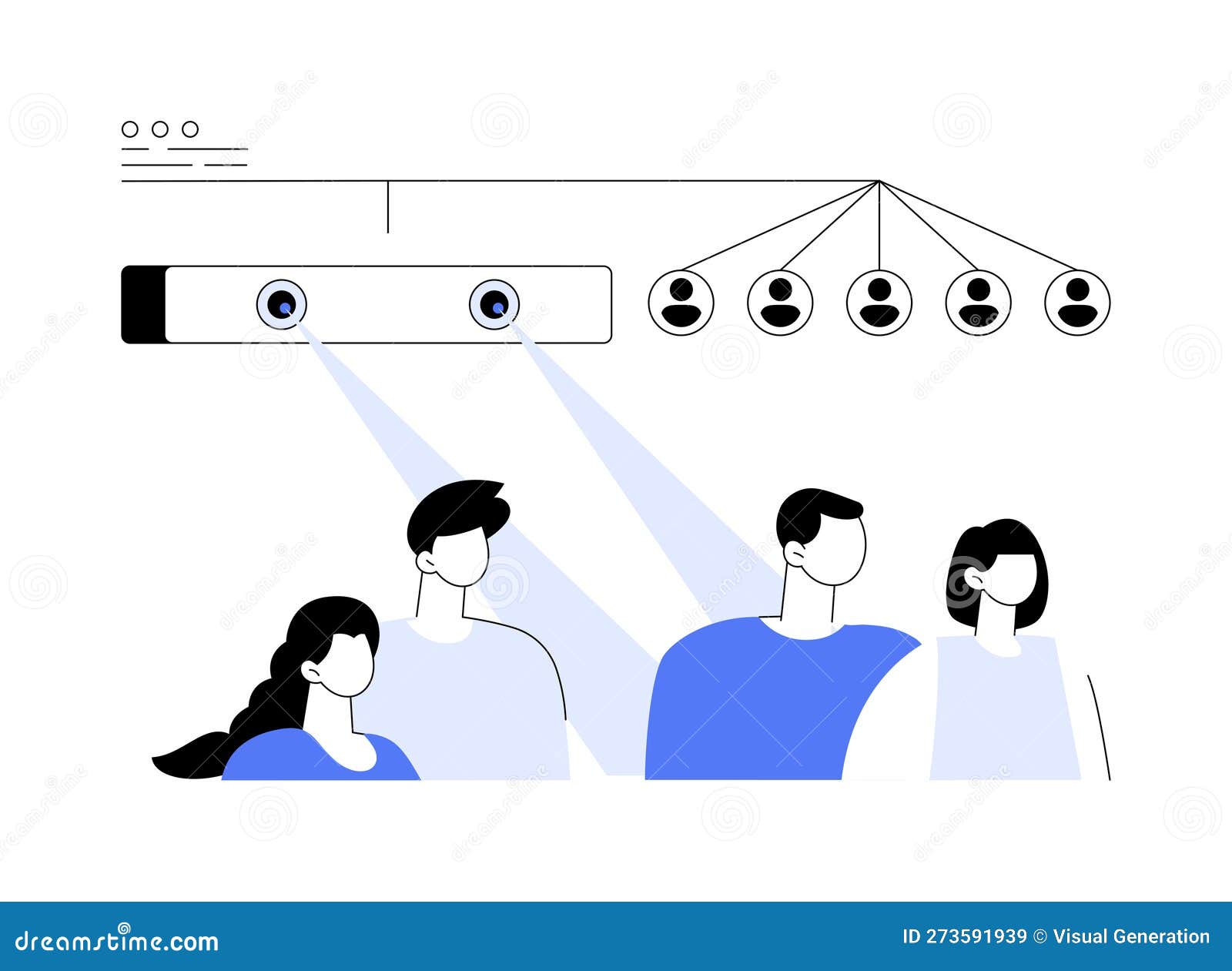 People Counter System Abstract Concept Vector Illustration. Stock ...