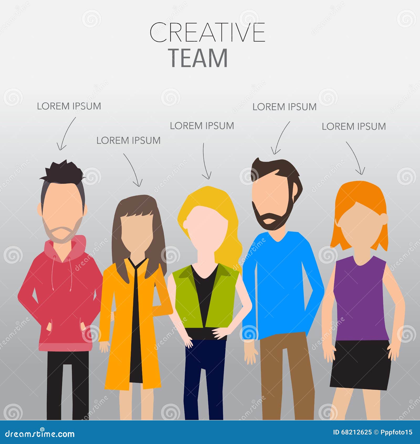 People in Creative Team Concept Stock Vector - Illustration of concept ...
