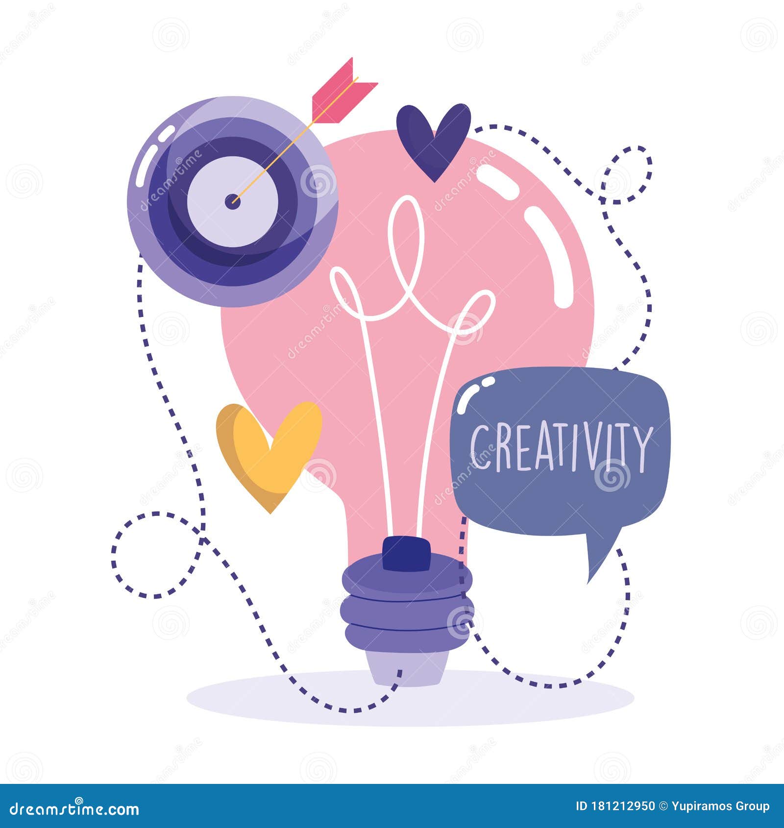 People Creativity Technology, Light Bulb Target Idea Innovation Stock ...