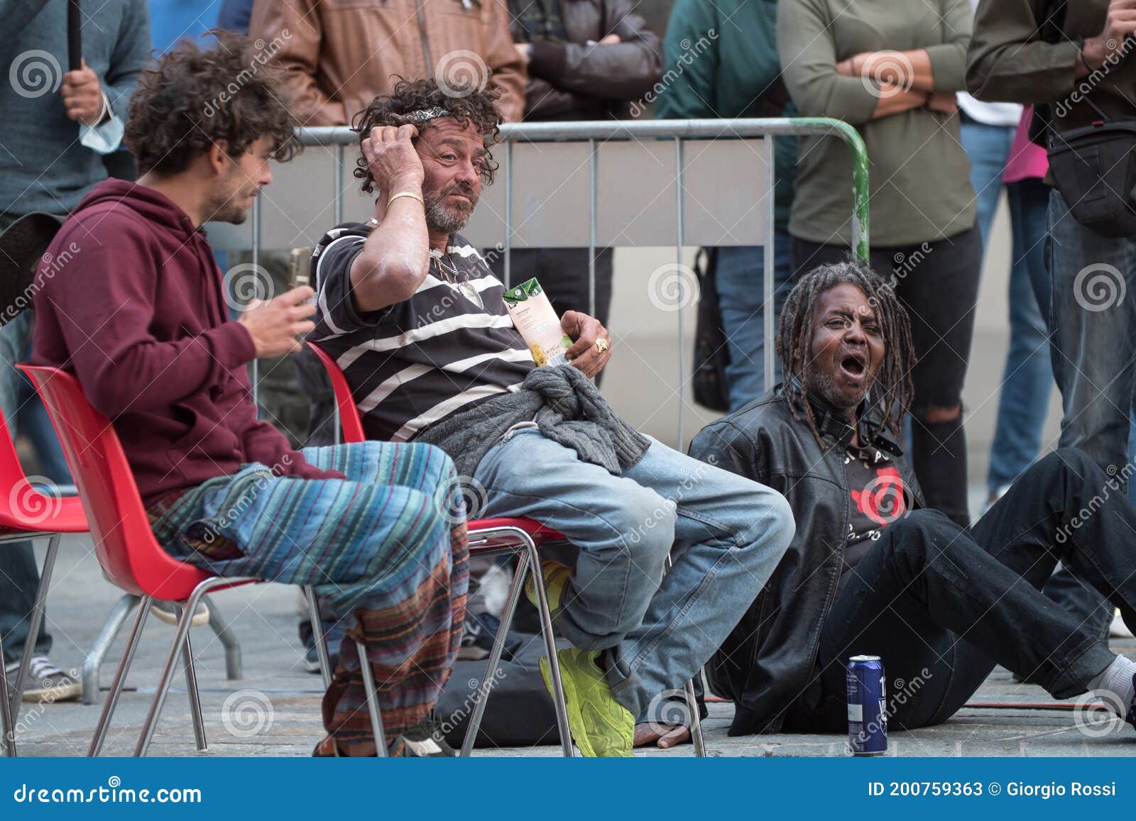 People in the Crowd Attending an Outdoor Public Event Editorial Stock ...