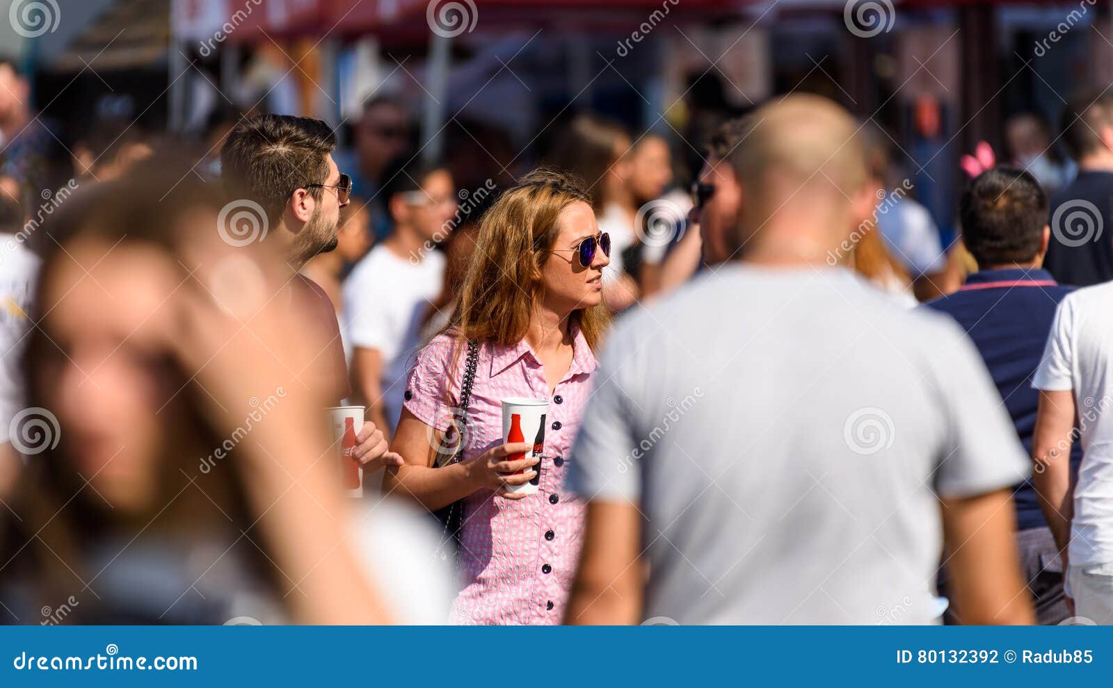 People Crowd at Rush Hour Downtown Bucharest City Editorial Photography ...